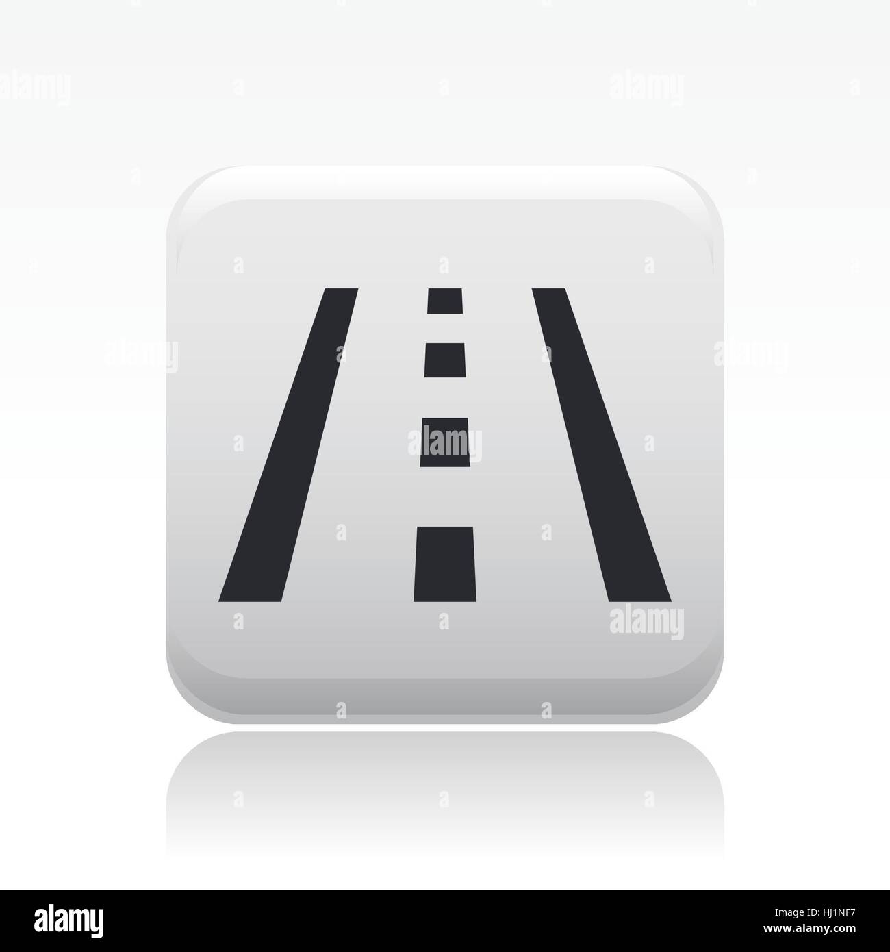 Vector illustration of single isolated road icon Stock Photo - Alamy