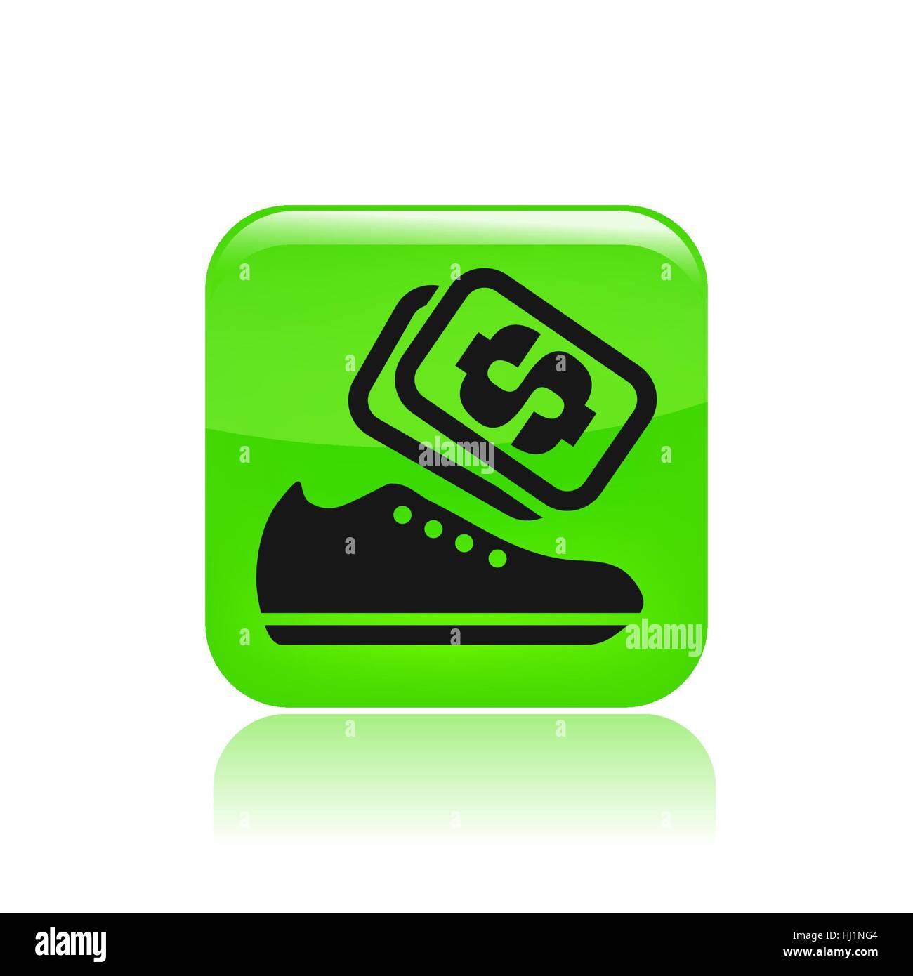 Vector illustration of single isolated shoes sale icon Stock Photo - Alamy