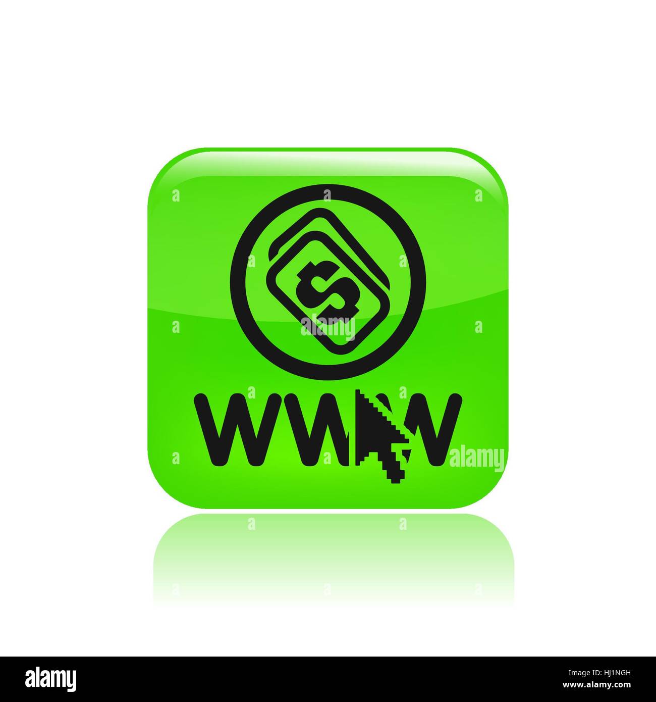 Vector illustration of single isolated web cost icon Stock Photo - Alamy