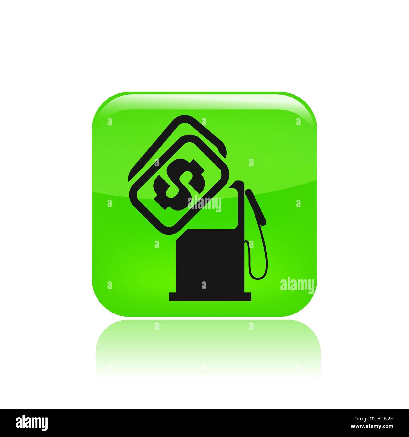 Vector illustration of single isolated fuel price icon Stock Photo - Alamy