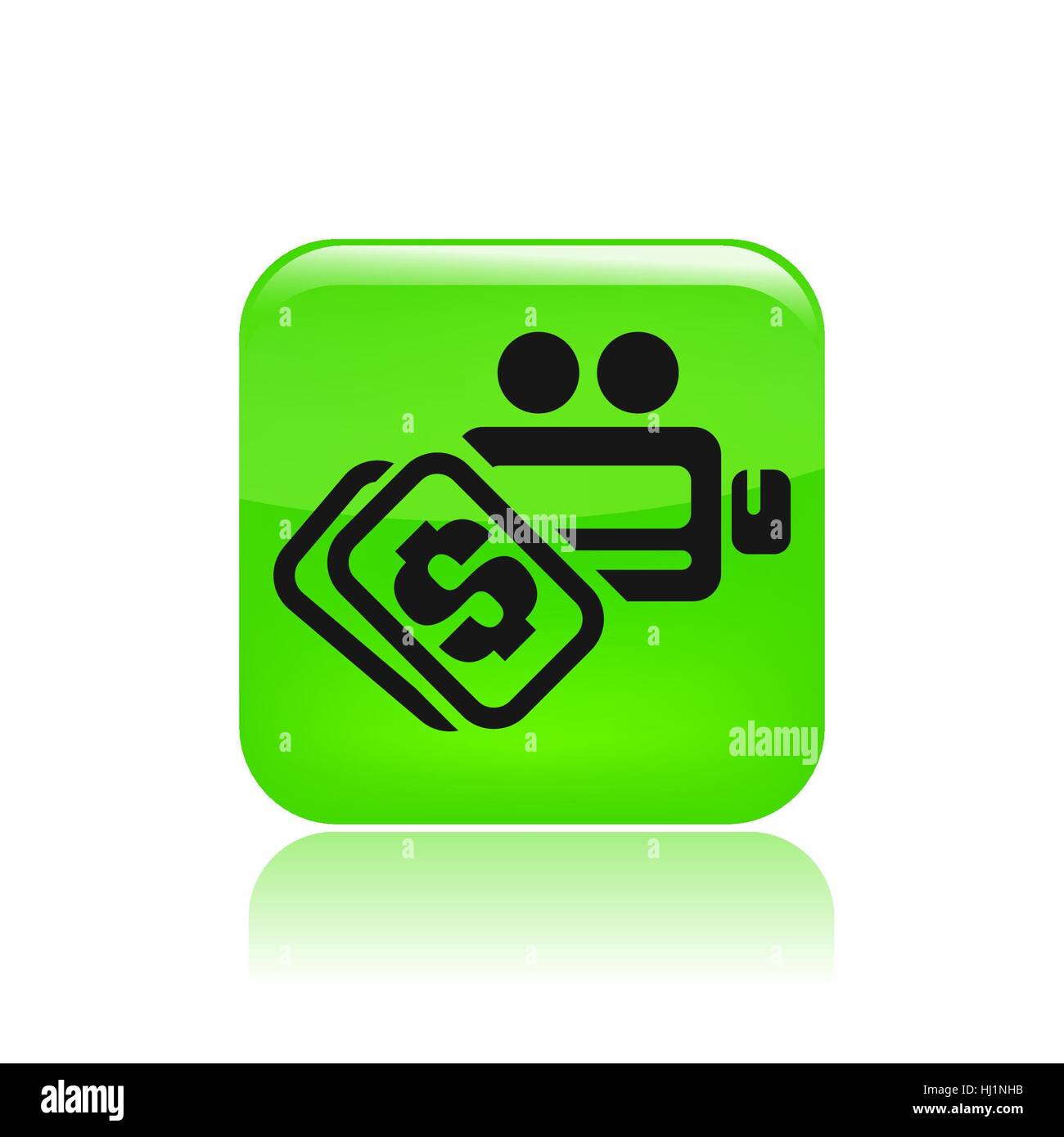 Vector illustration of single isolated video price icon Stock Photo - Alamy