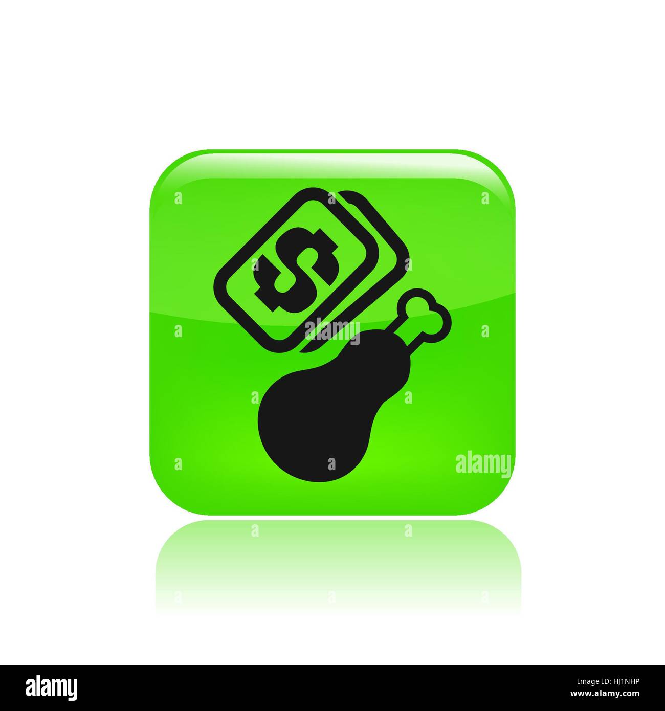 Vector illustration of single isolated food cost icon Stock Photo - Alamy