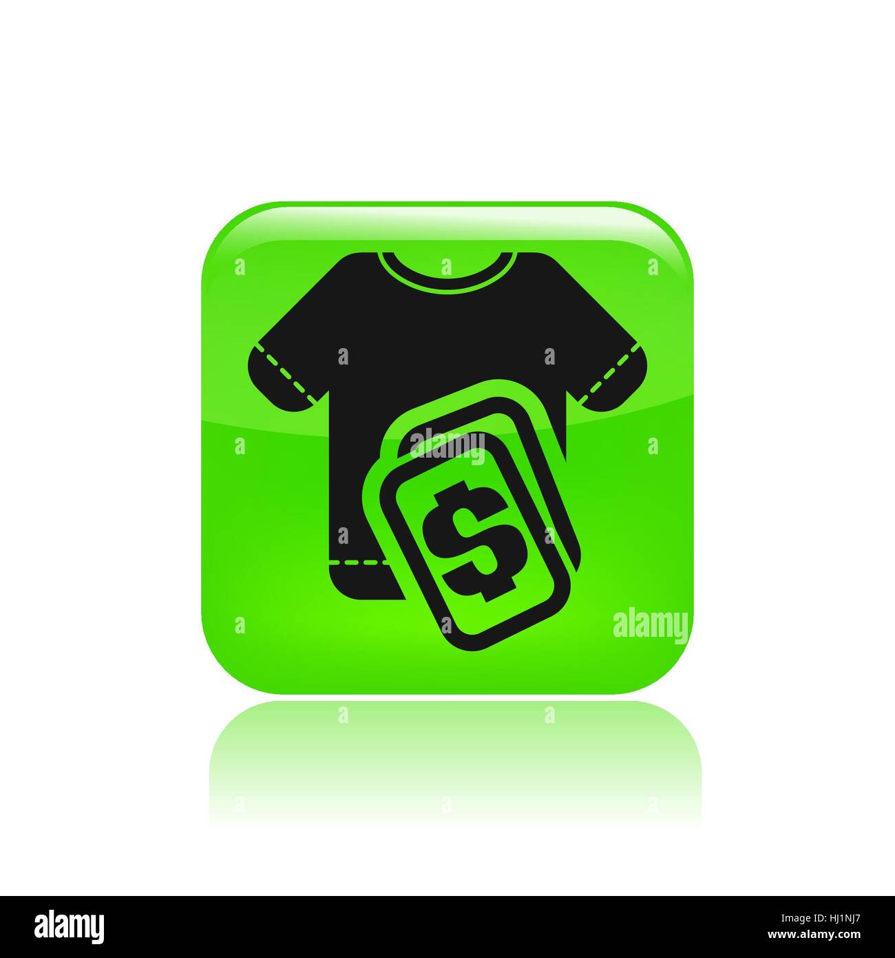 Vector illustration of single isolated clothing price icon Stock Photo ...