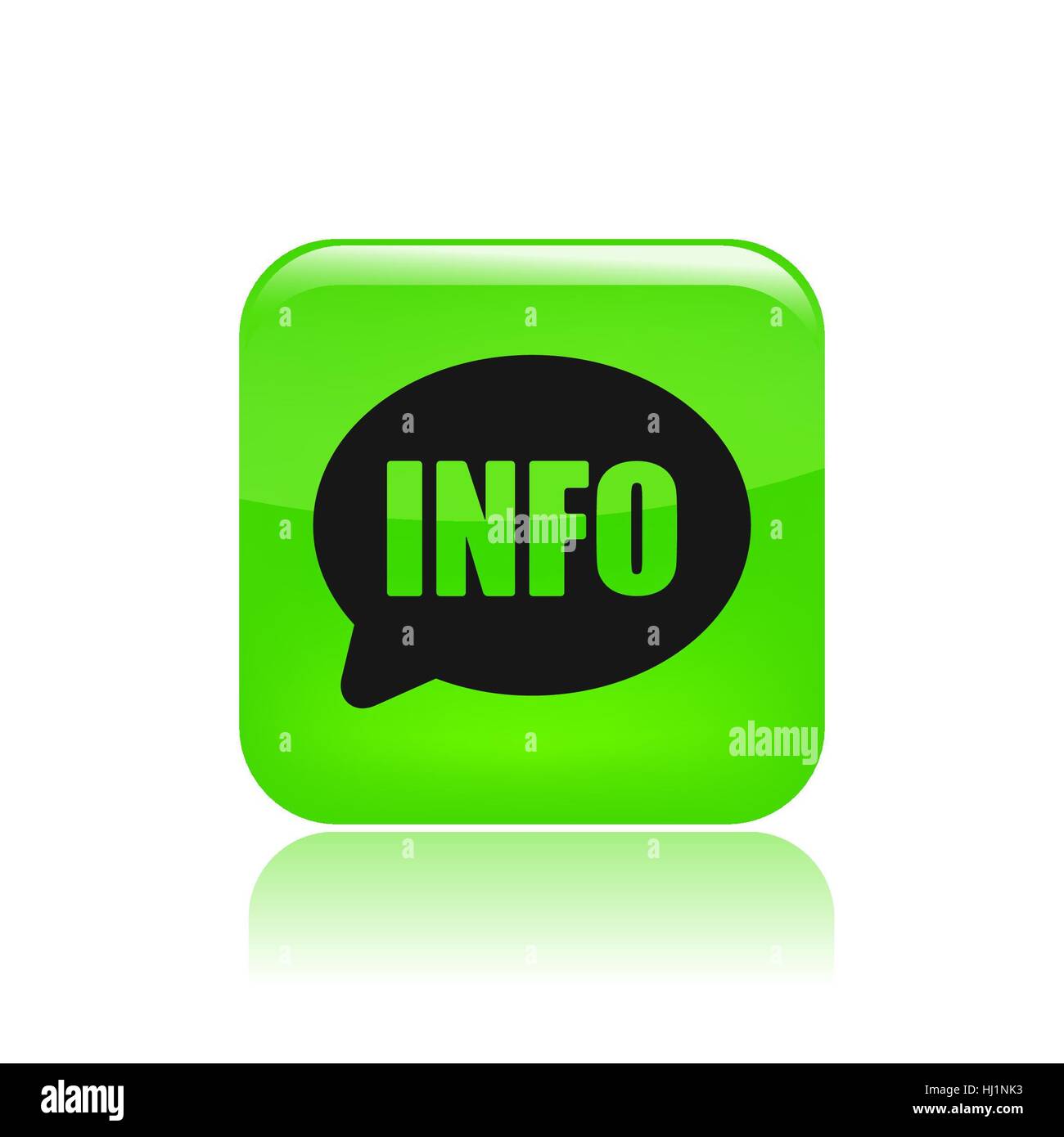 Vector illustration of single isolated info icon Stock Photo - Alamy