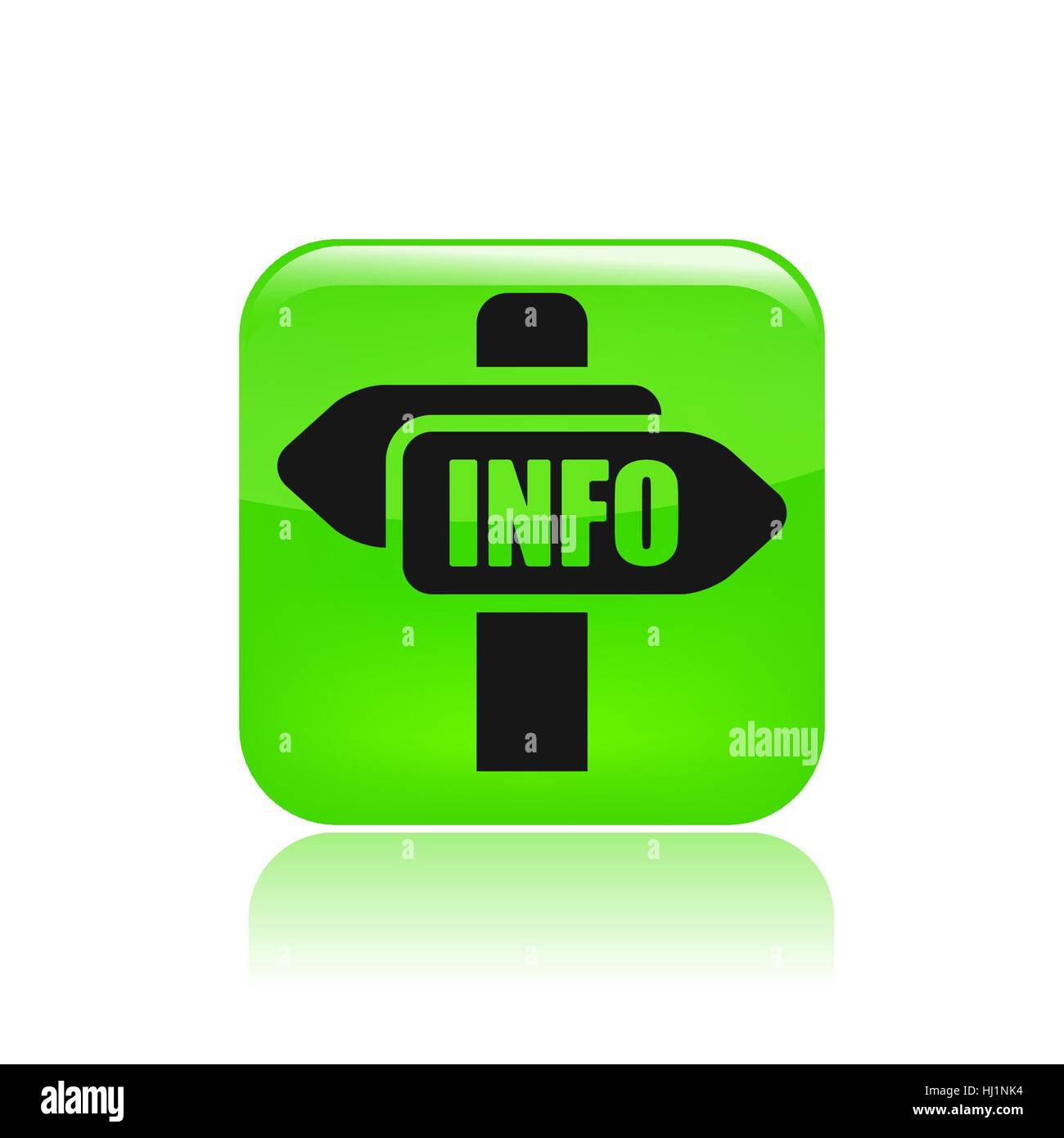 Vector illustration of single isolated info icon Stock Photo - Alamy