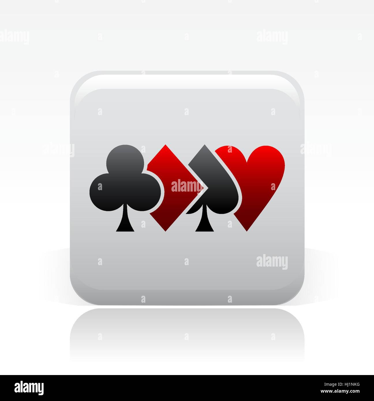Vector illustration of single isolated poker icon Stock Photo - Alamy
