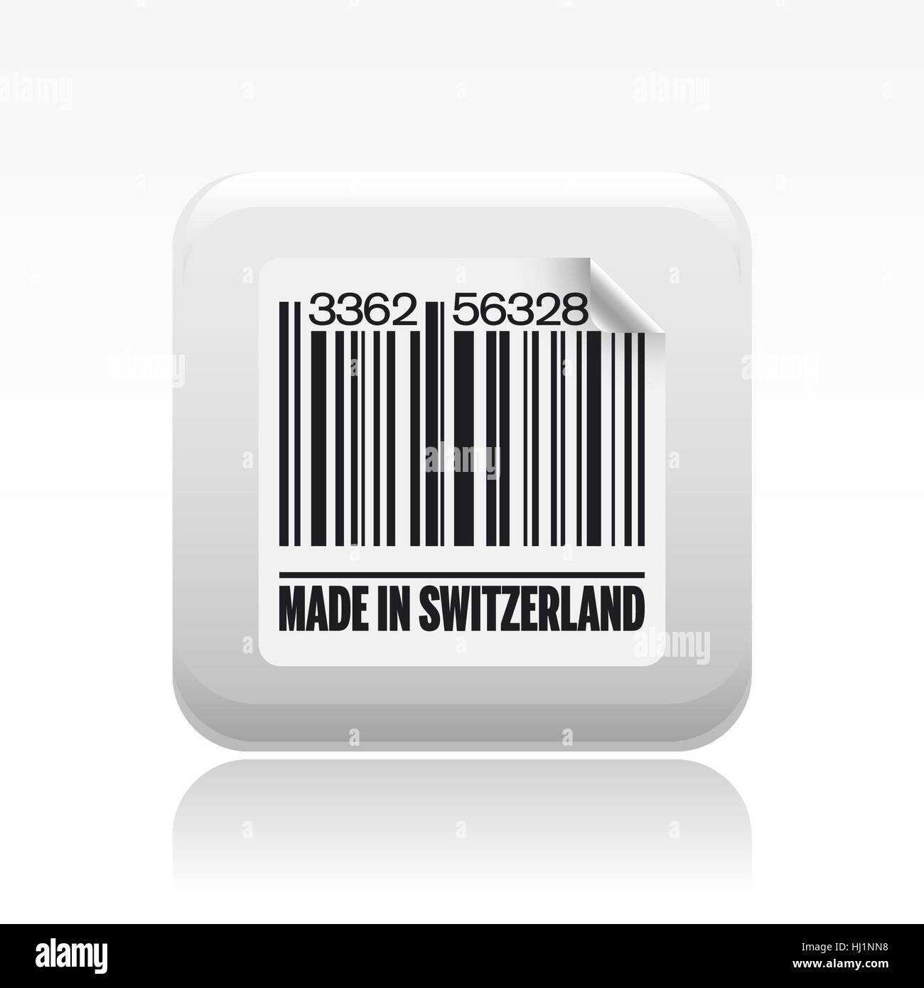 Vector illustration of single isolated Swiss icon Stock Photo - Alamy