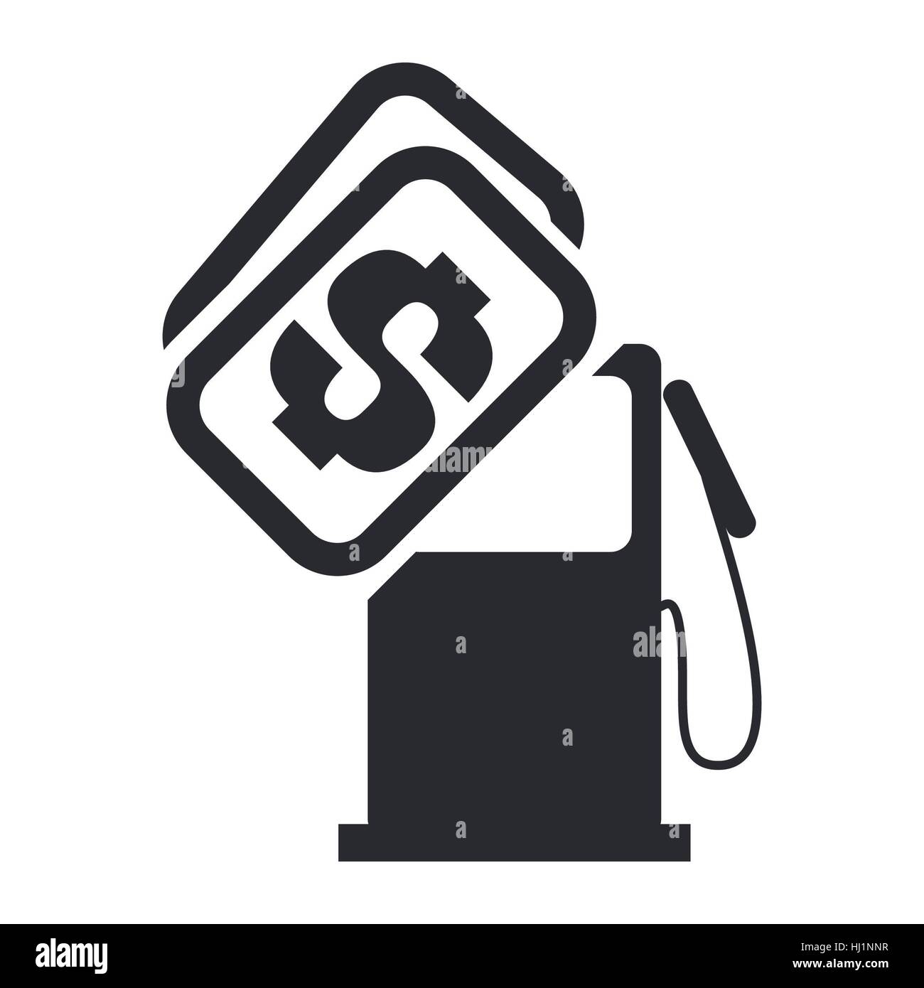 Vector illustration of single isolated gas price icon Stock Photo - Alamy