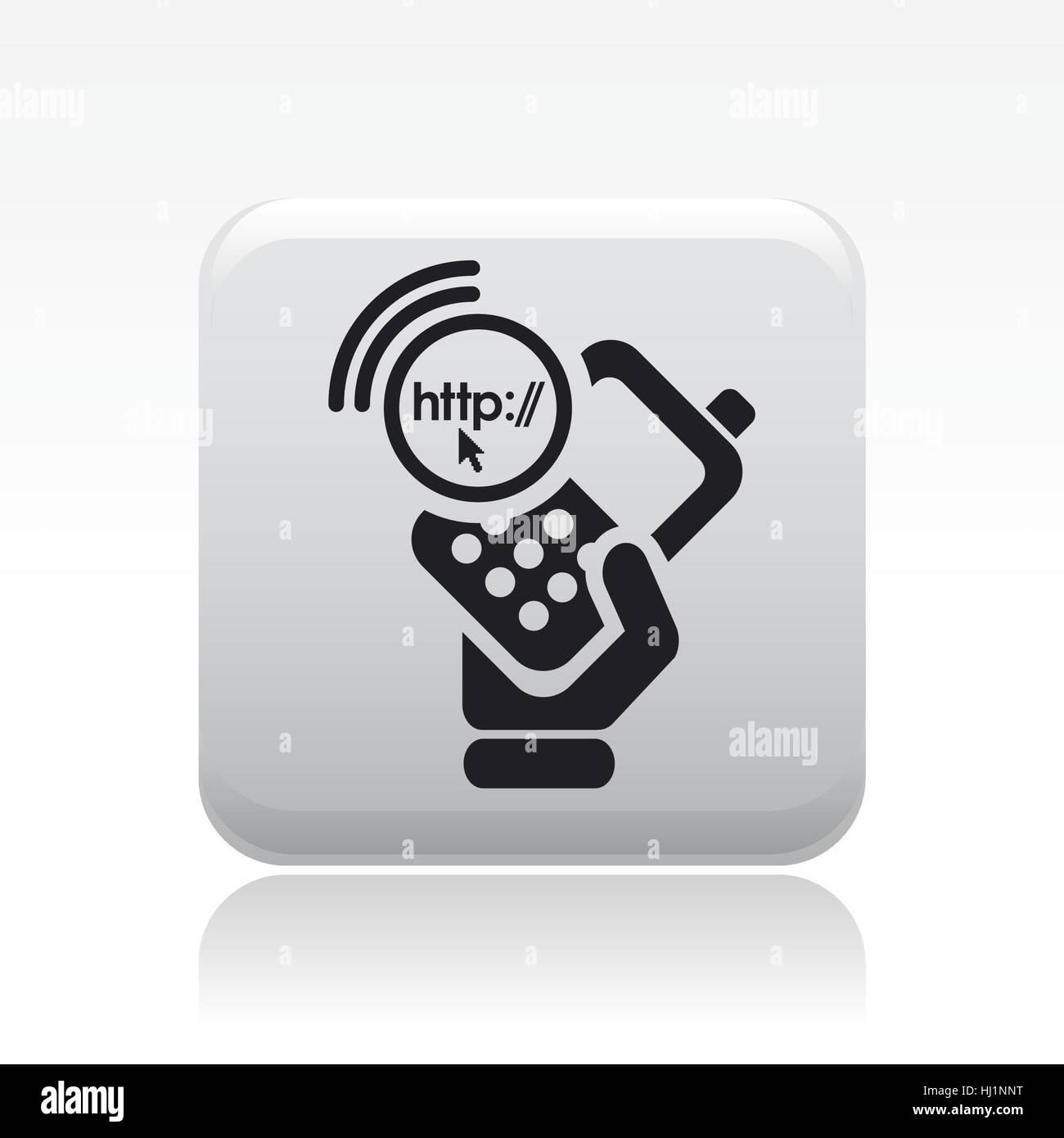 Vector illustration of single isolated phone connection icon Stock ...