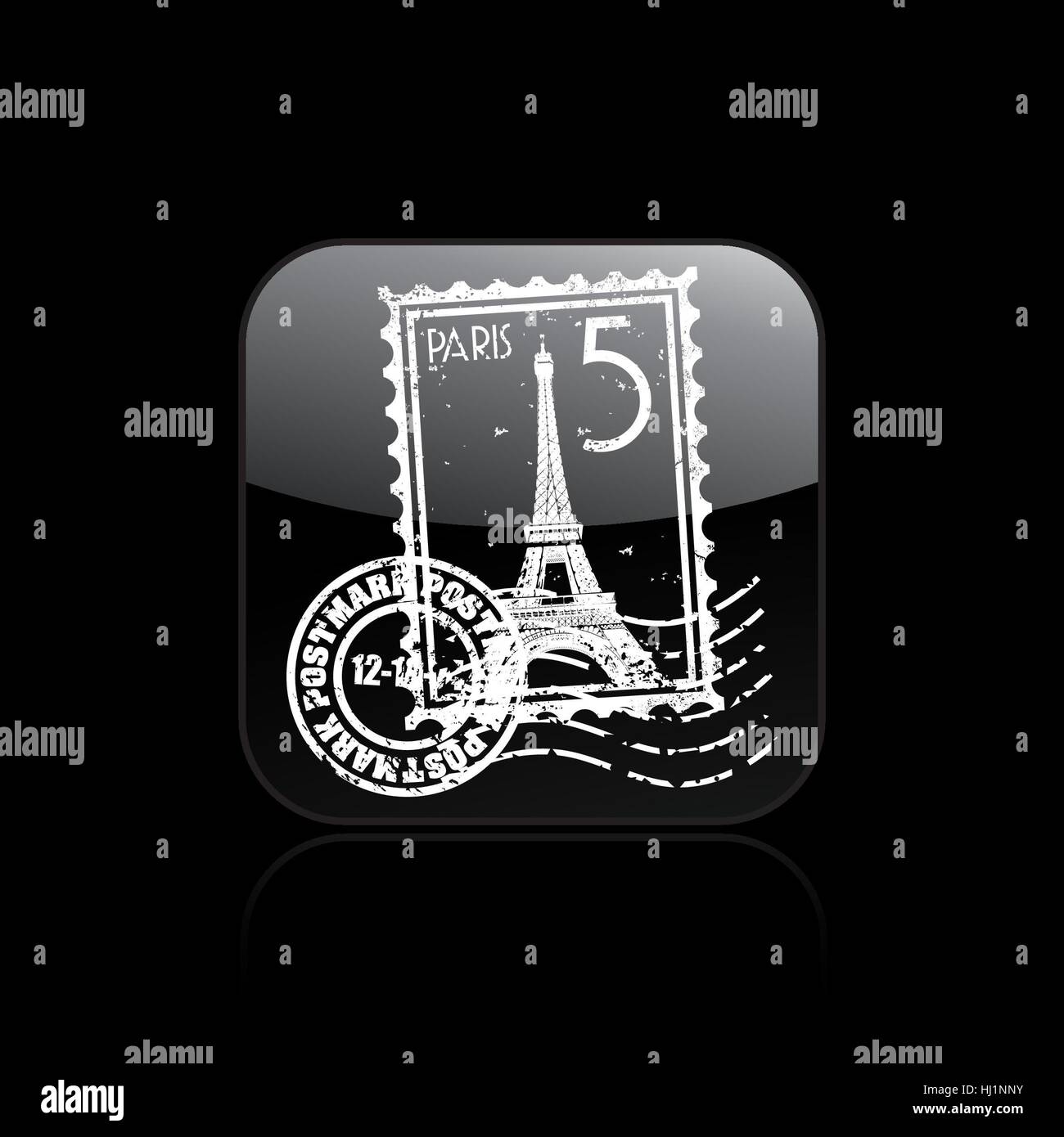 Vector illustration of single isolated Paris icon Stock Photo - Alamy