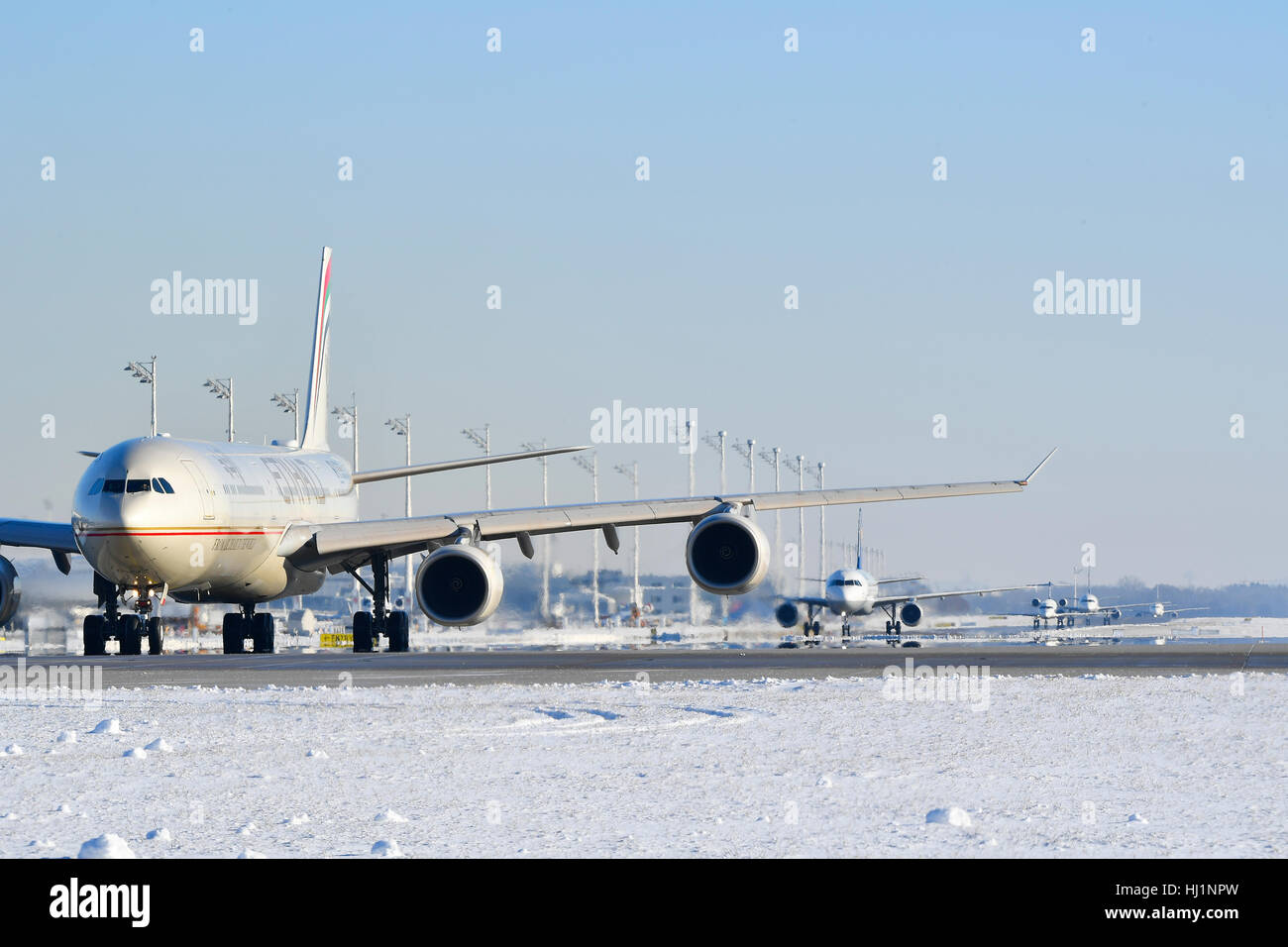 Etihad, A 340, aircraft, a/c, airplane, plane, wing, taxiway, runway ...