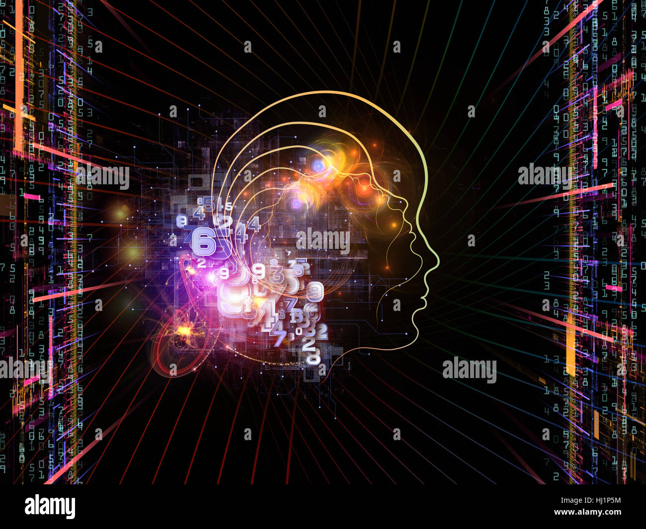 profile, calculation, arrangement, composition, space, face, human ...