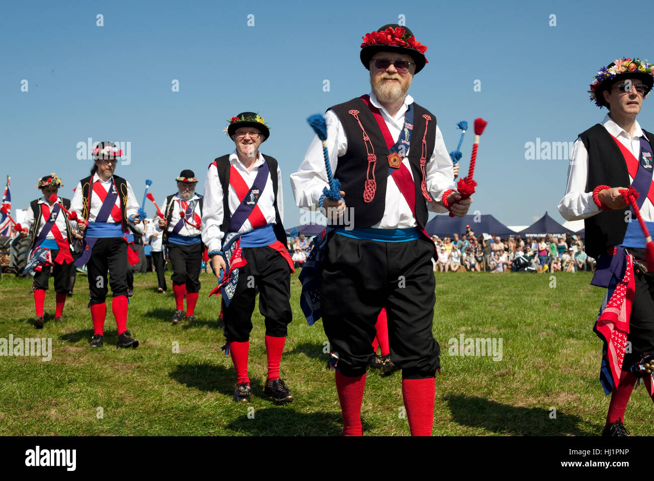 Morris Dancers at the Aughton Pudding Festival, Lancashire, UK Stock ...