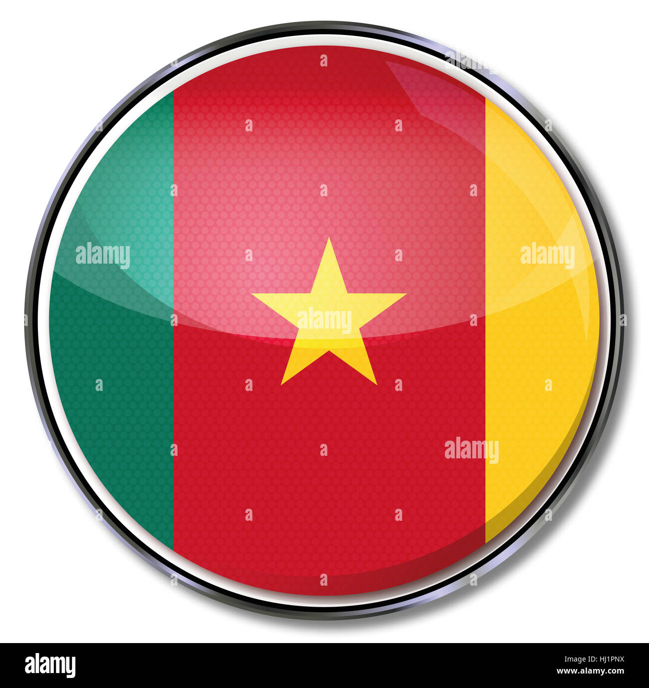 africa, flag, button, cameroon, social, africa, flag, border, button ...