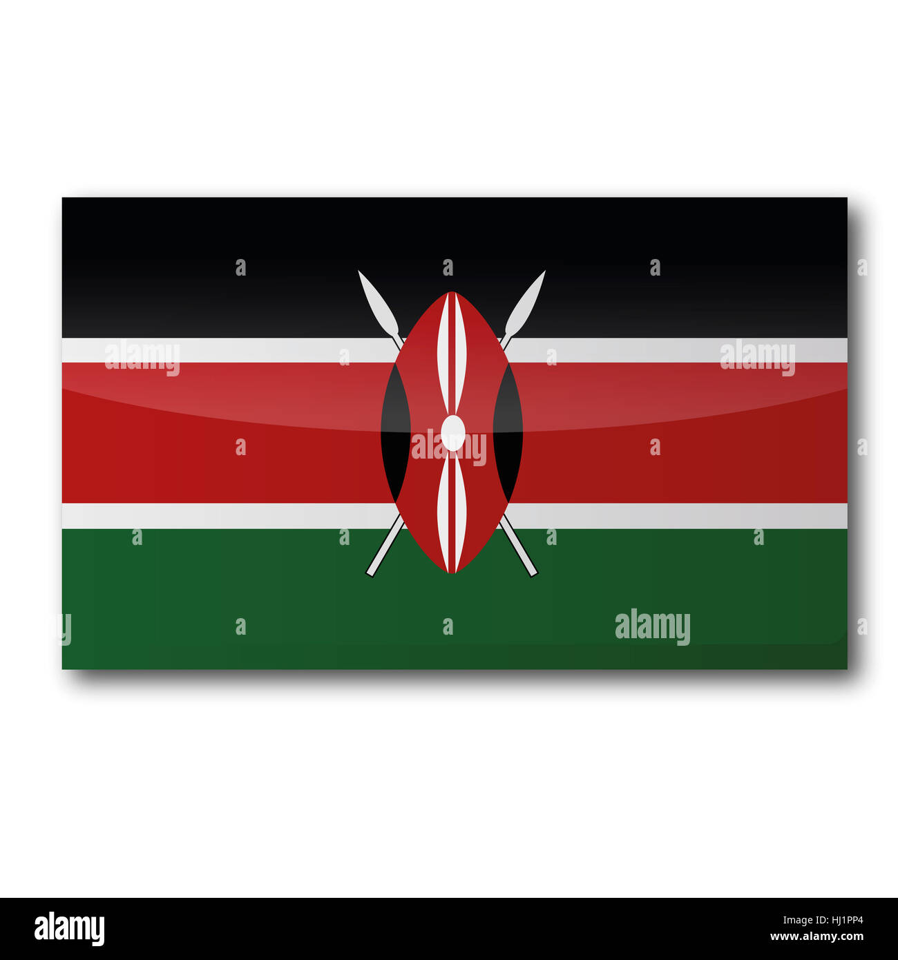 Kenya flag map east africa hi-res stock photography and images - Alamy