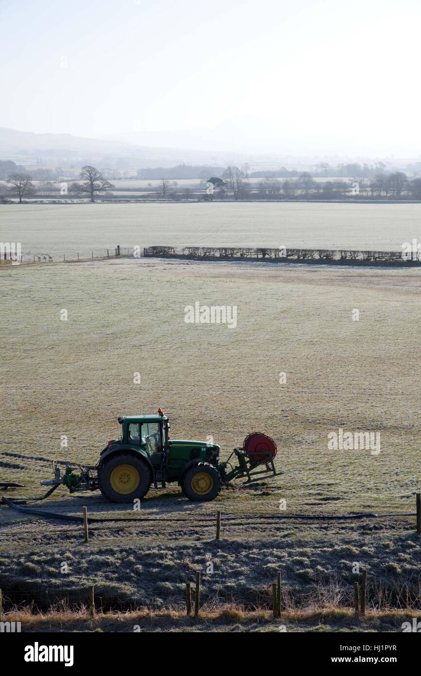 Farming in the Lune Valley Lancashire UK Stock Photo - Alamy