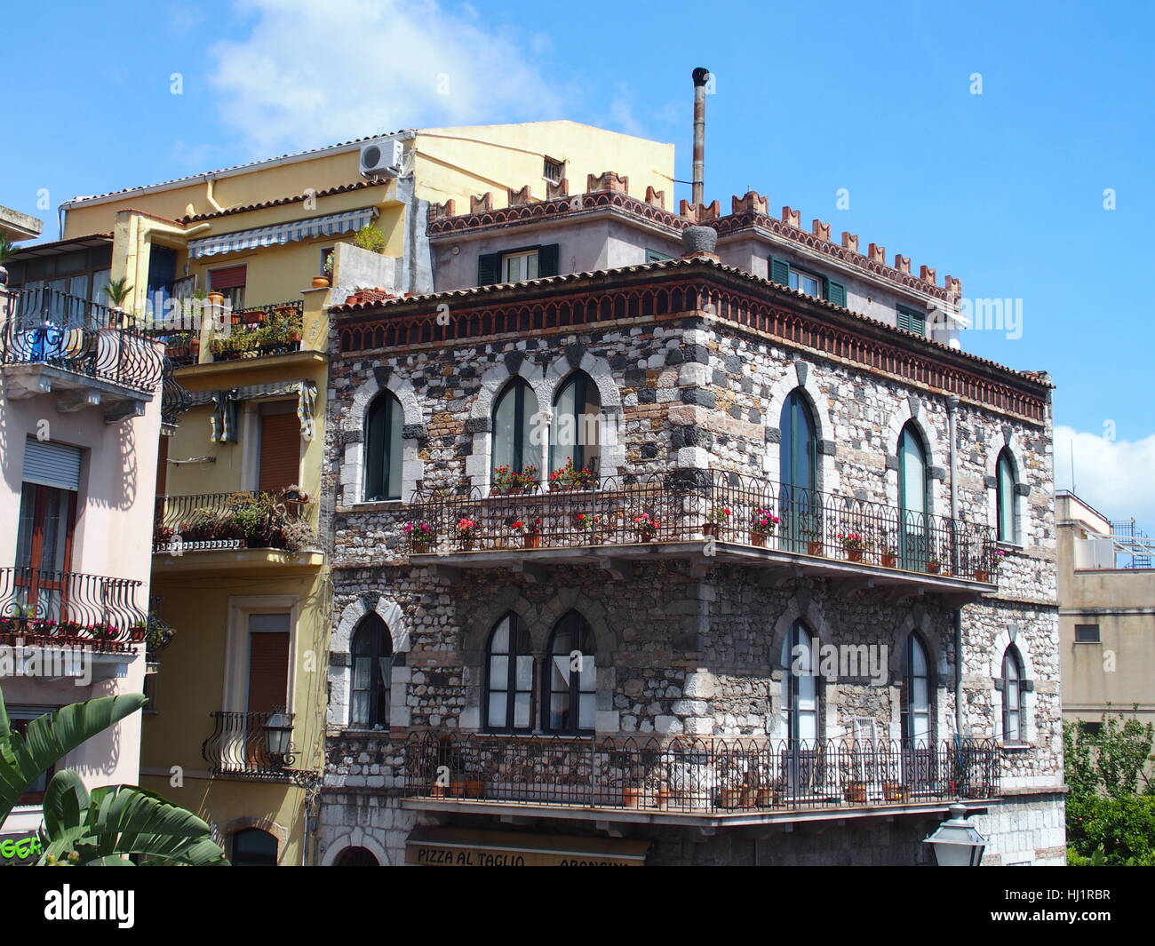 House in TAORMINA city in SICILY, medieval and mediterranean decorative ...
