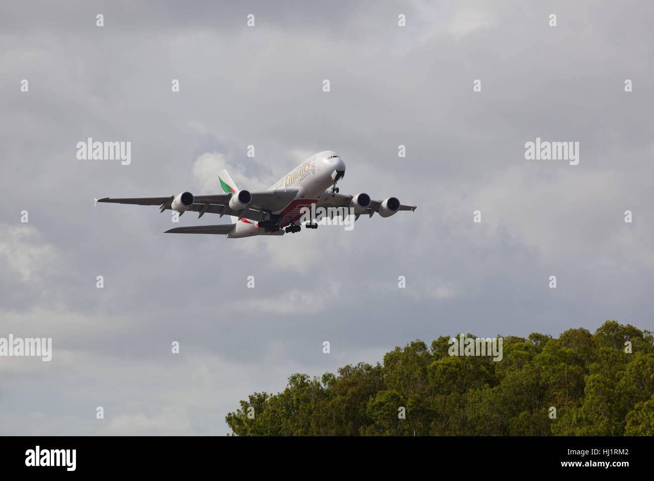Airbus A380 at take off Stock Photo - Alamy