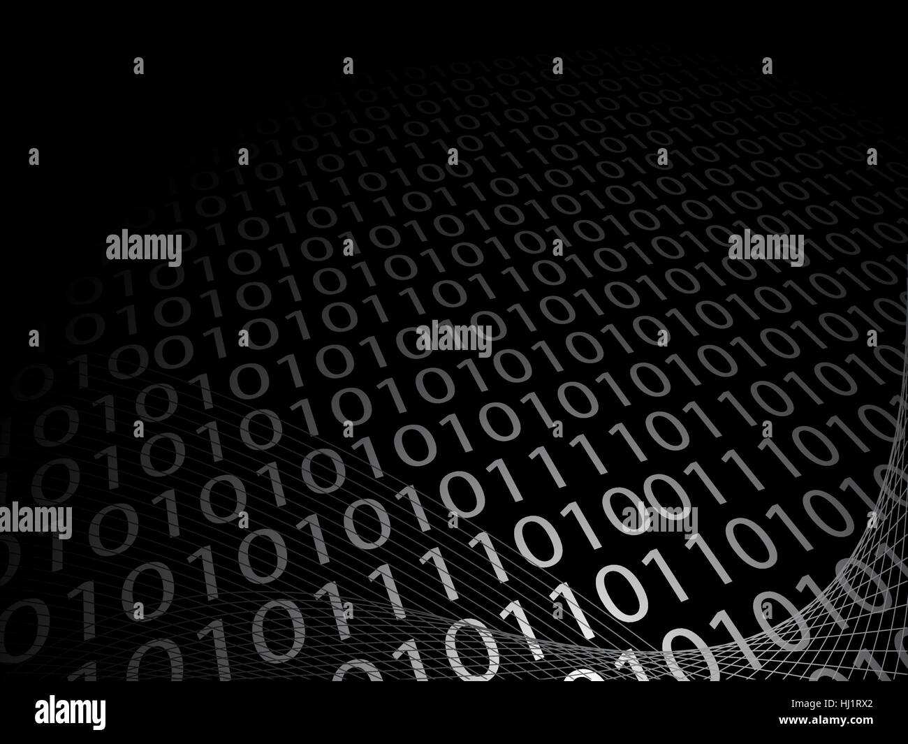 Vector illustration of abstract background with binary code Stock Photo ...