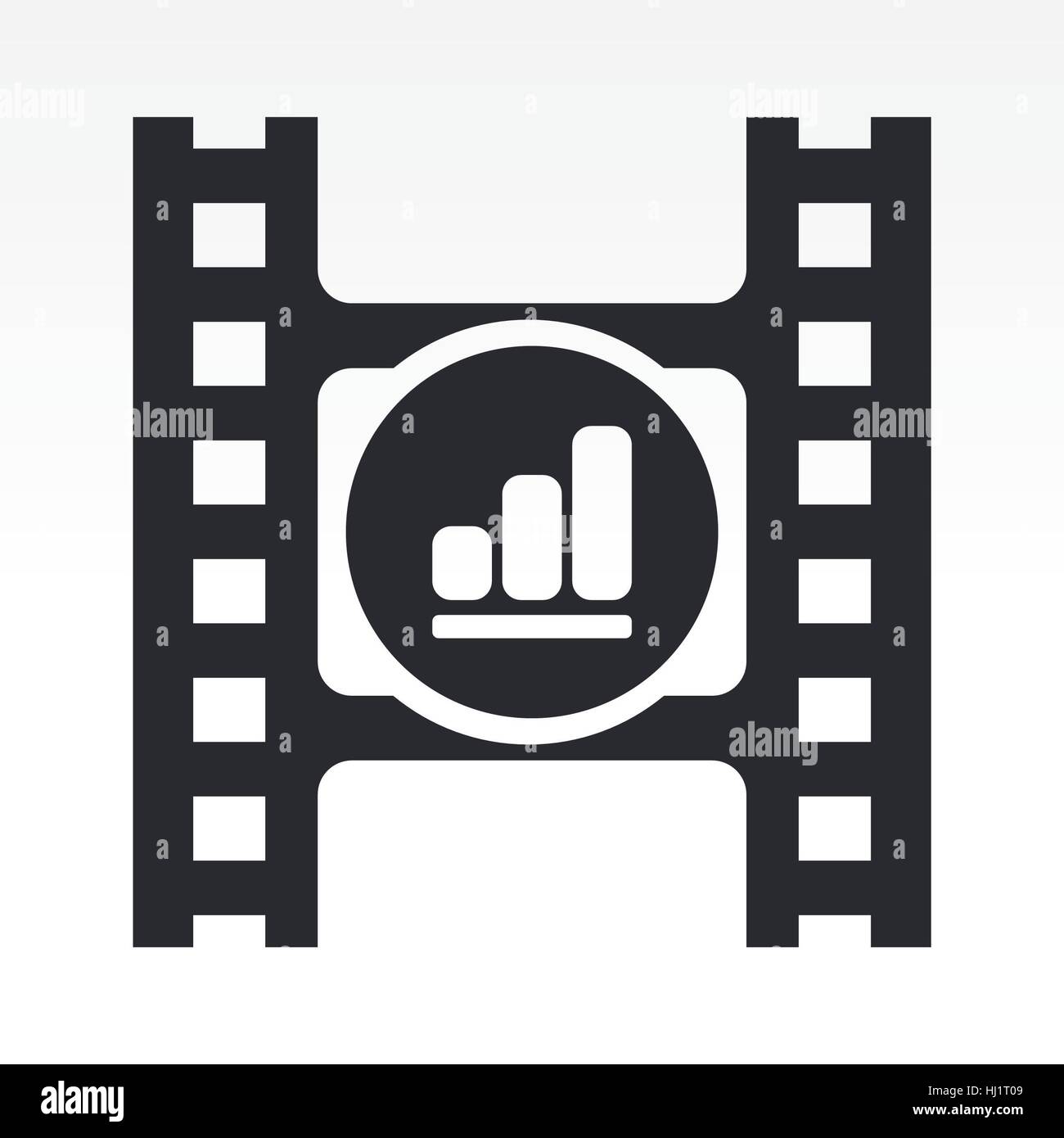 Vector illustration of volume video button Stock Photo - Alamy