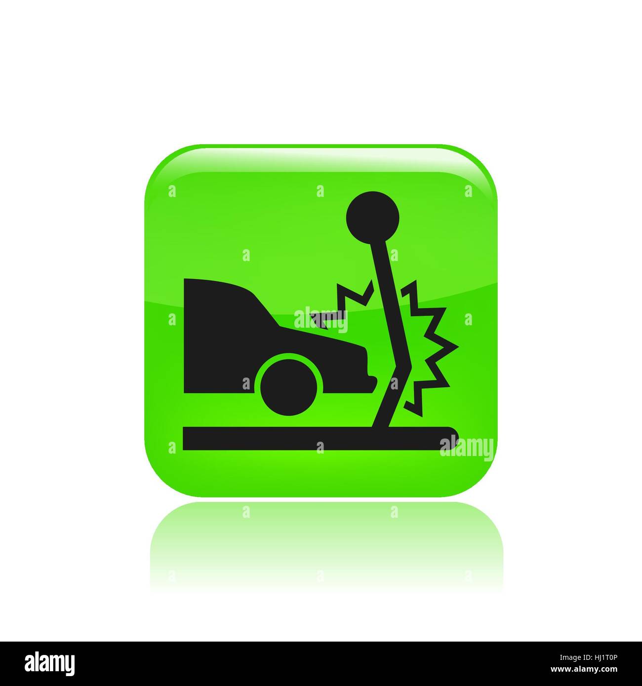 Vector illustration of car collision Stock Photo - Alamy
