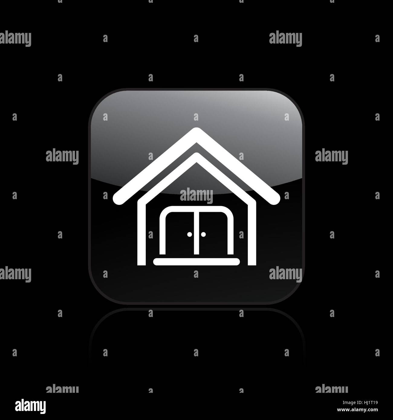 Vector illustration of house single icon Stock Photo - Alamy