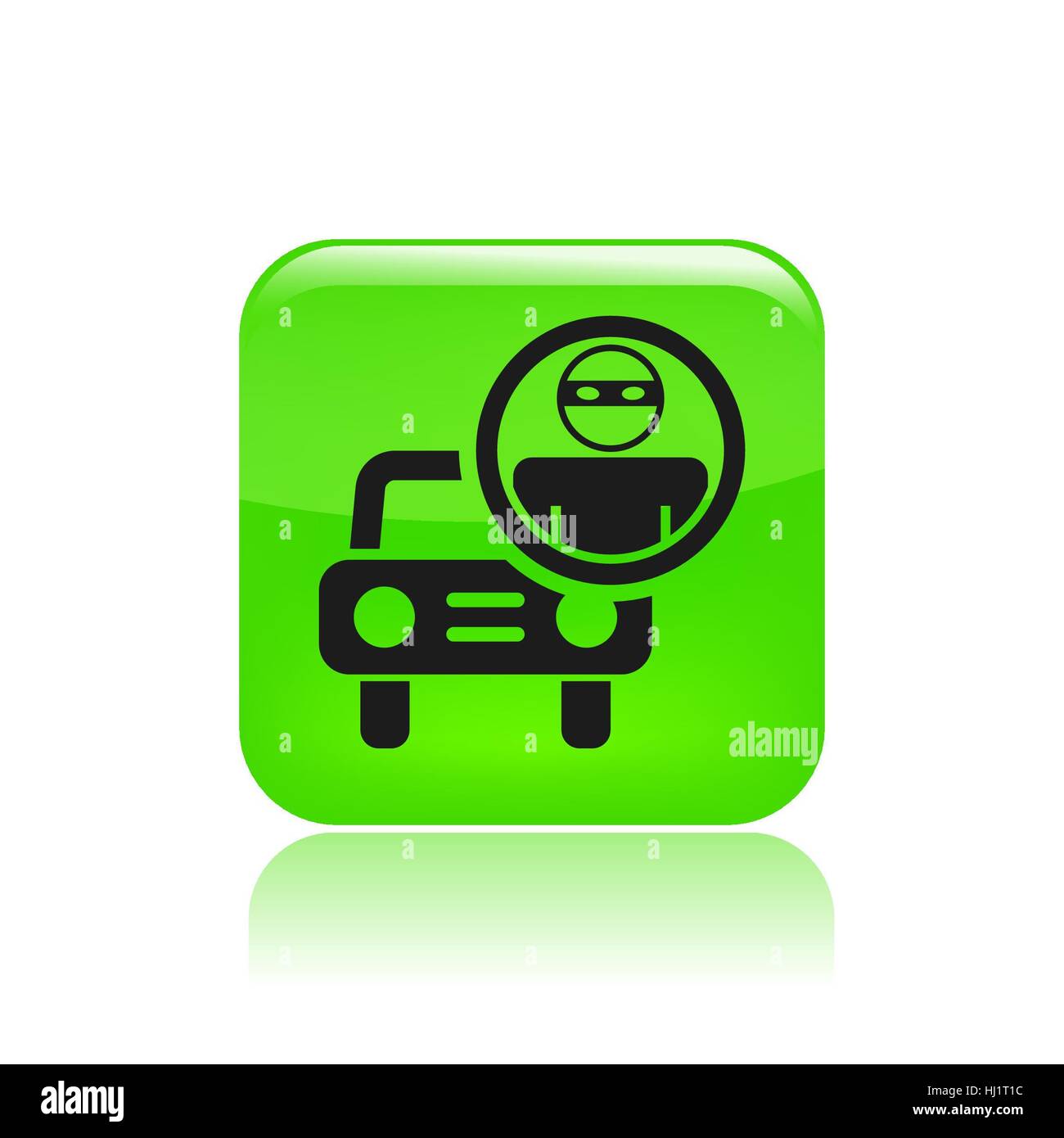 Vector illustration of car's thief icon Stock Photo - Alamy