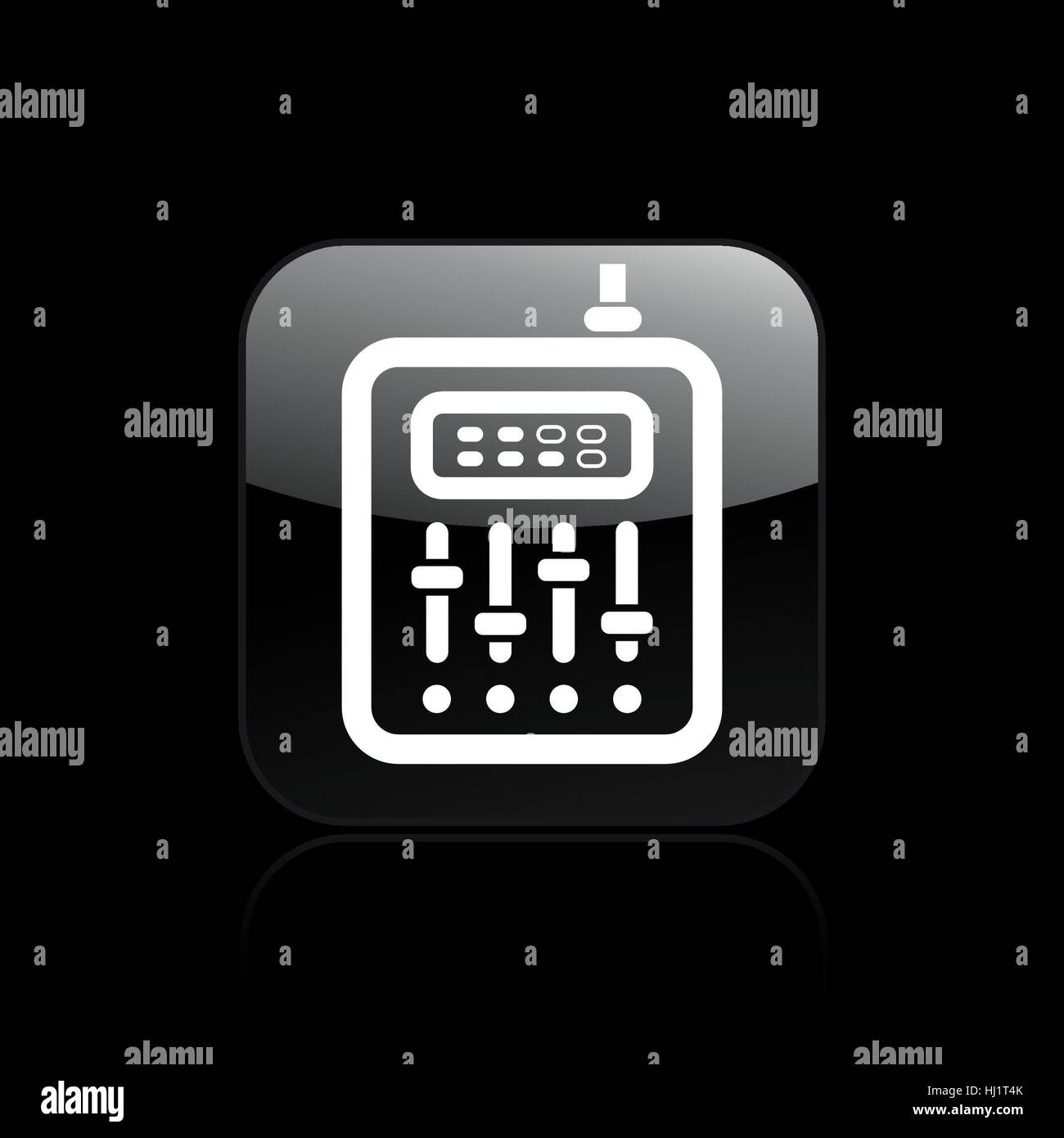 Vector illustration of audio mixer icon Stock Photo - Alamy