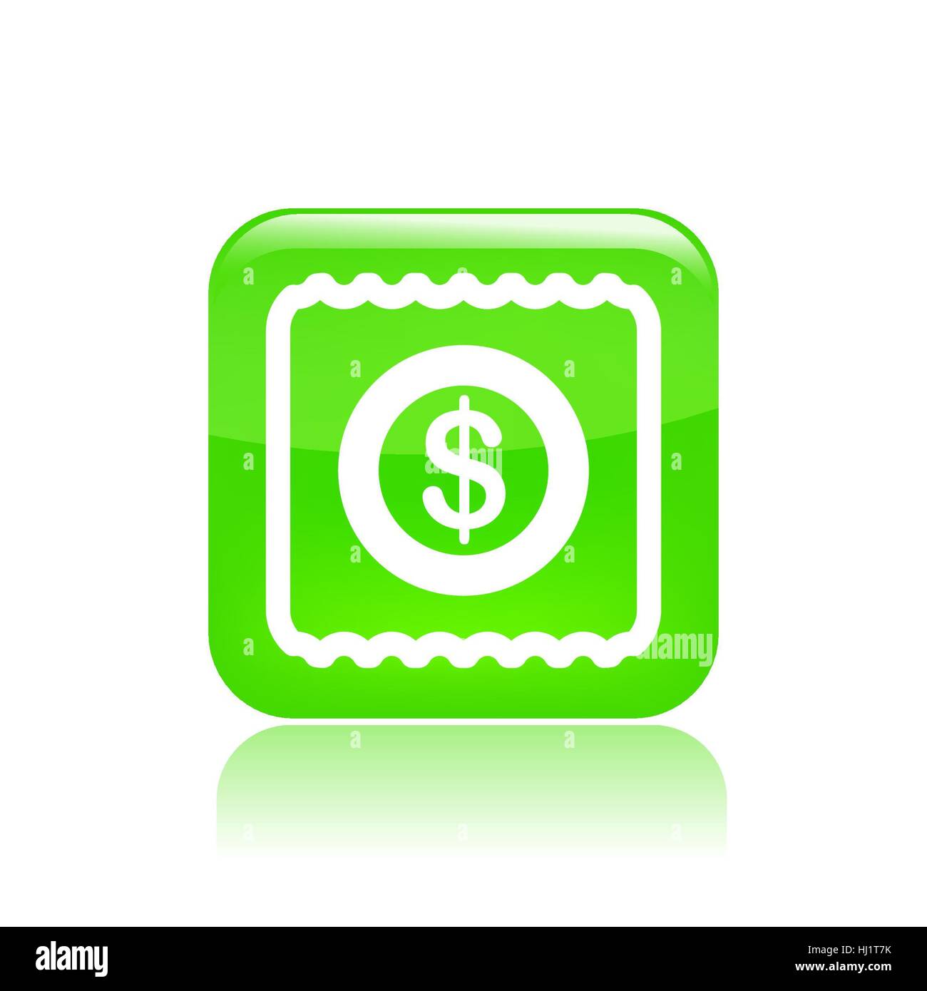 Vector illustration of single isolated vector cash icon Stock Photo - Alamy