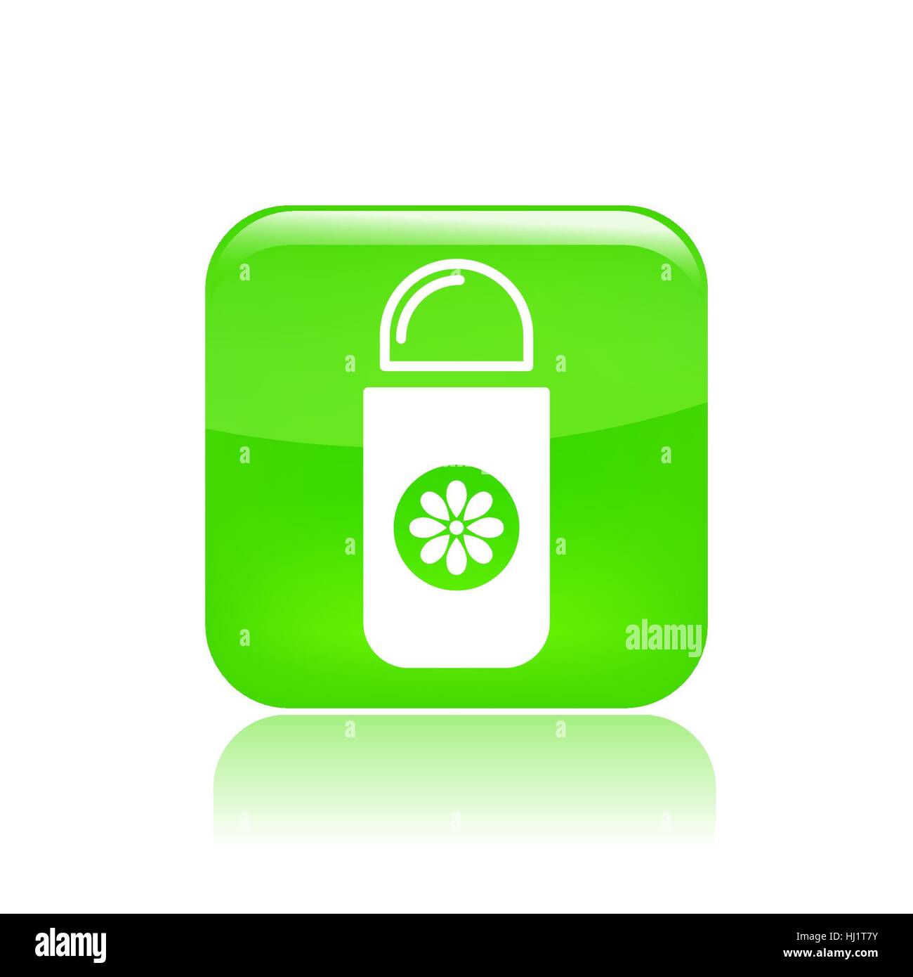 Vector illustration of single isolated deodorant concept icon Stock ...