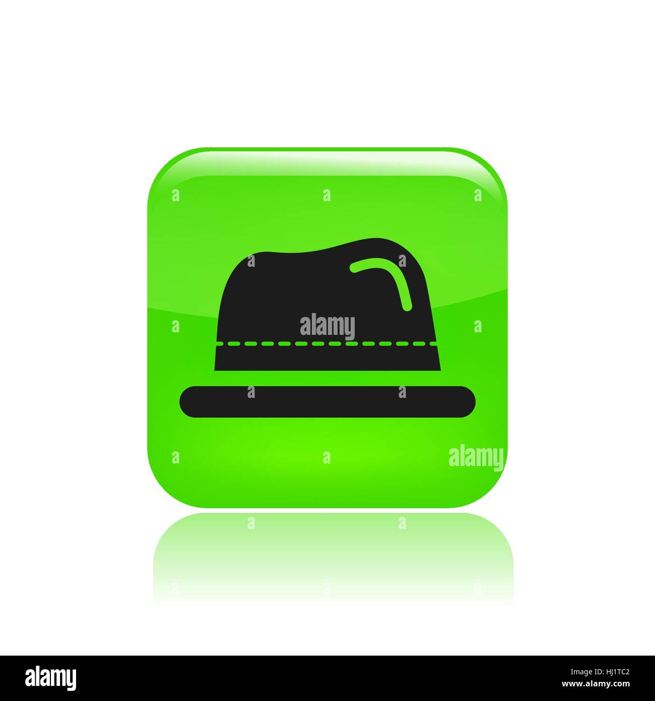 Vector illustration of single isolated hat icon Stock Photo - Alamy