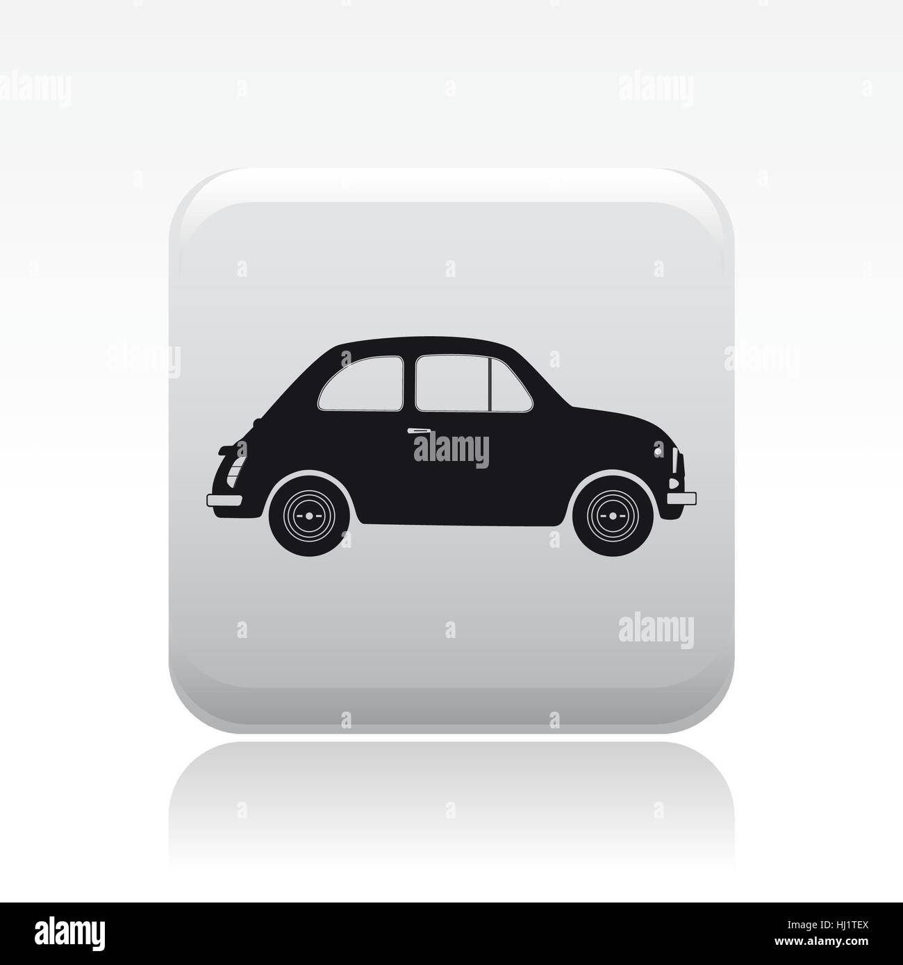 Vector illustration of single isolated car icon Stock Photo - Alamy