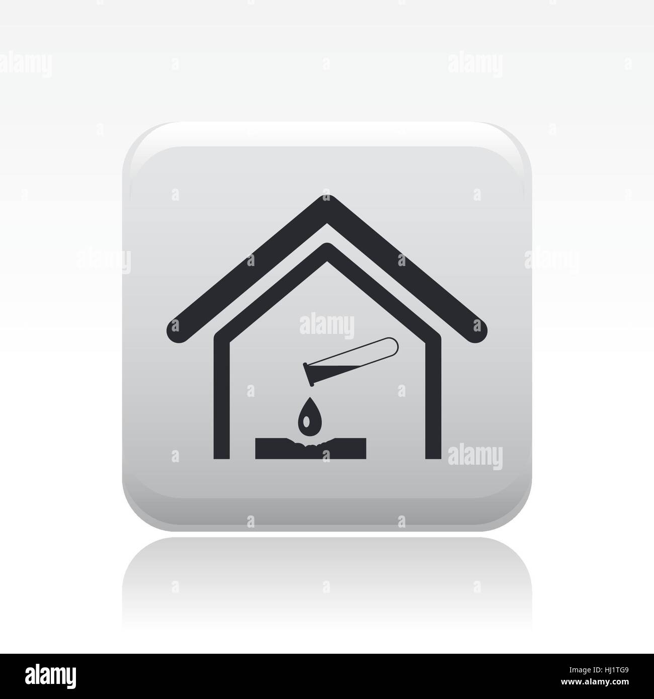 Vector illustration of single isolated chemical icon Stock Photo - Alamy