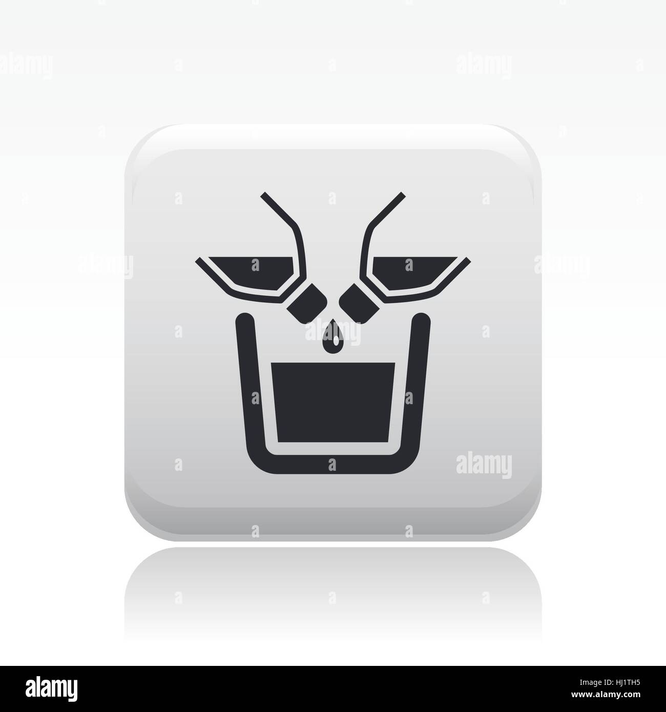Vector illustration of single isolated pour icon Stock Photo - Alamy