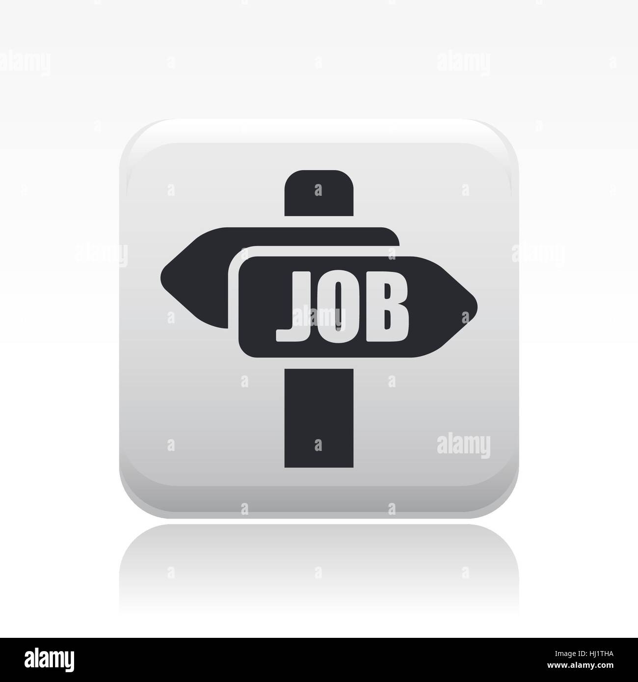 Vector illustration of single isolated job icon Stock Photo - Alamy