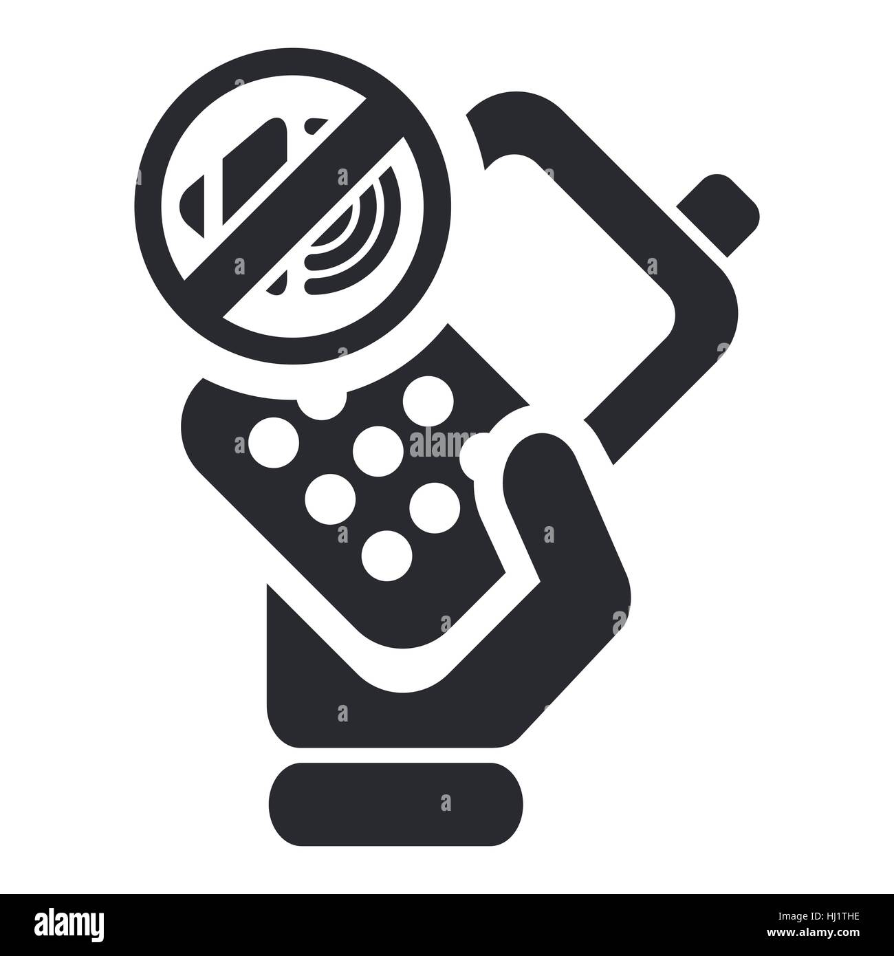 Phone mute icon hi-res stock photography and images - Alamy
