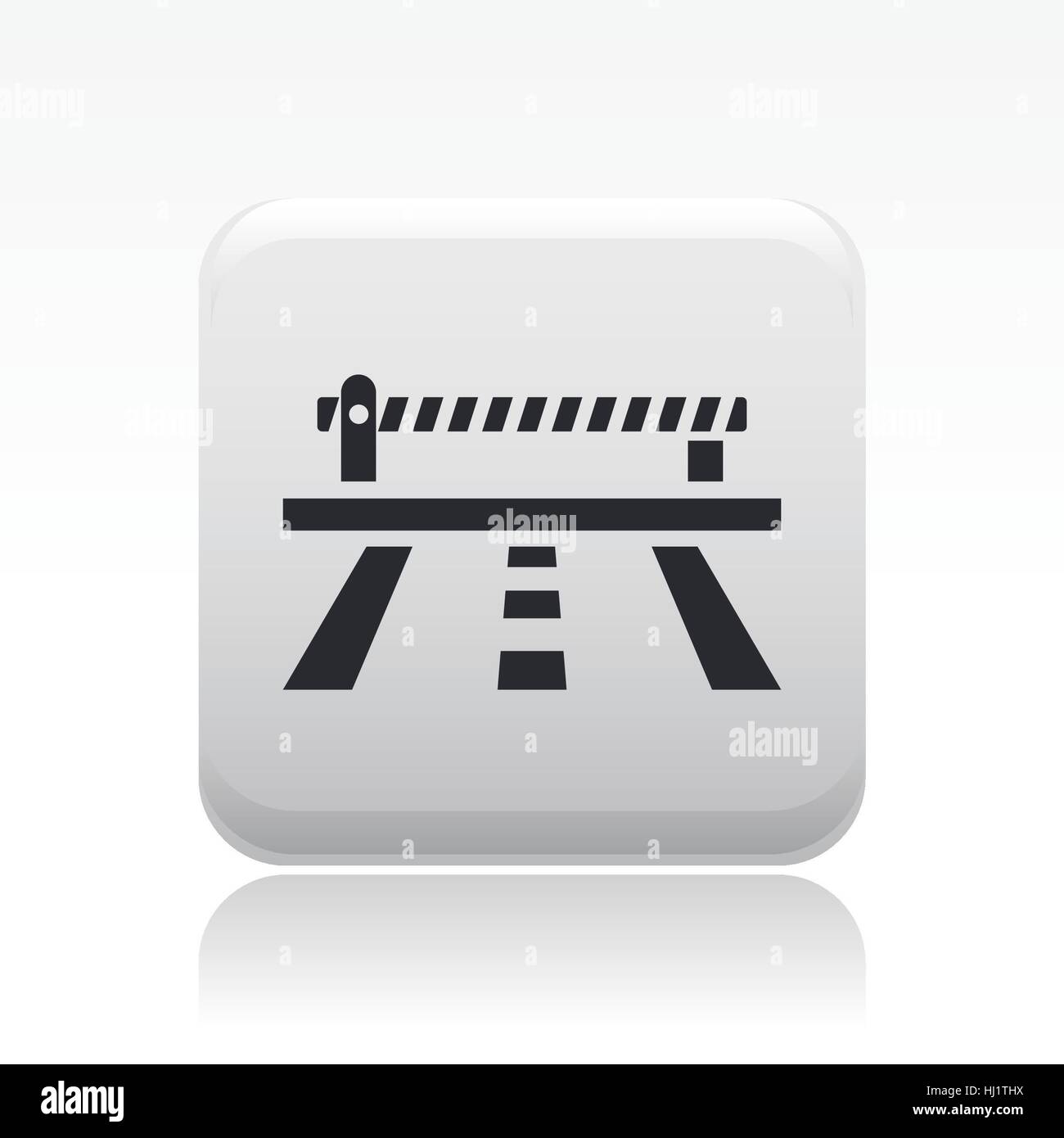 Vector illustration of single isolated road access icon Stock Photo - Alamy