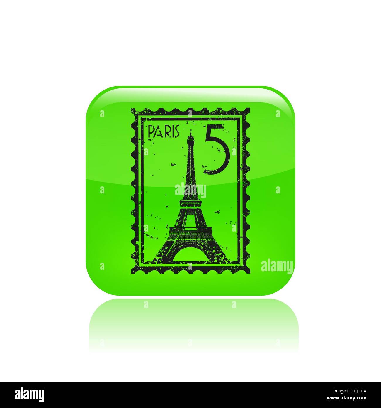 Vector illustration of single isolated Paris icon Stock Photo - Alamy