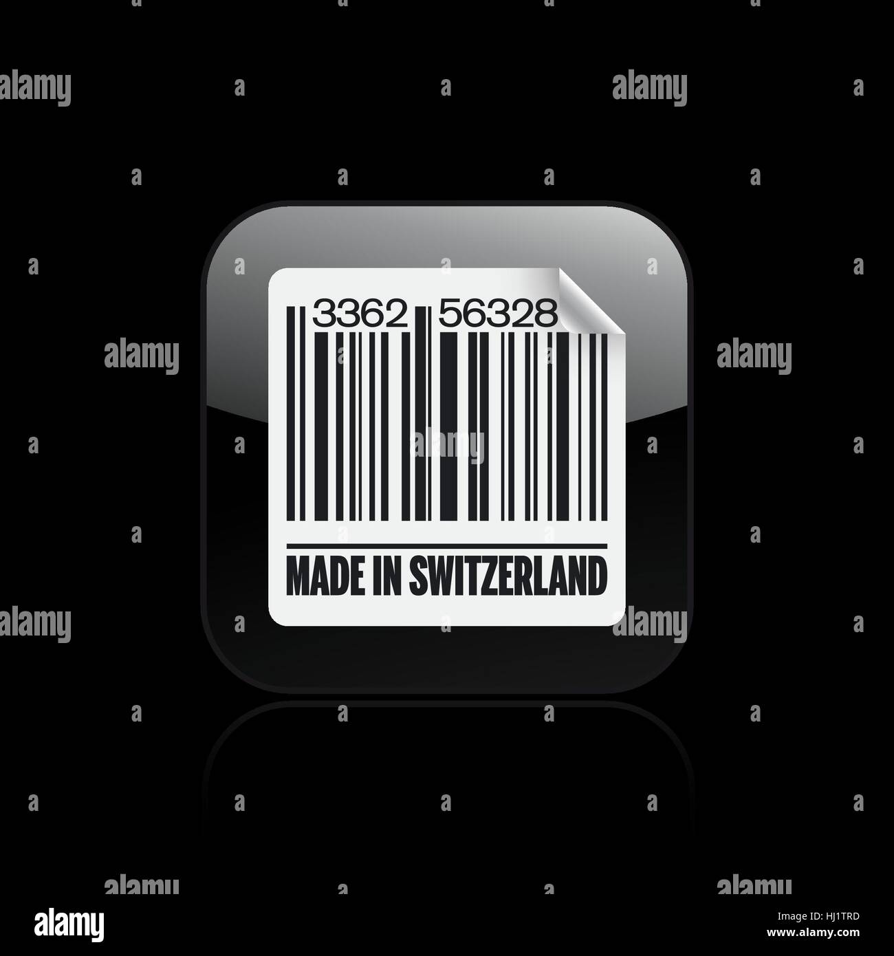 Vector illustration of single isolated Swiss icon Stock Photo - Alamy