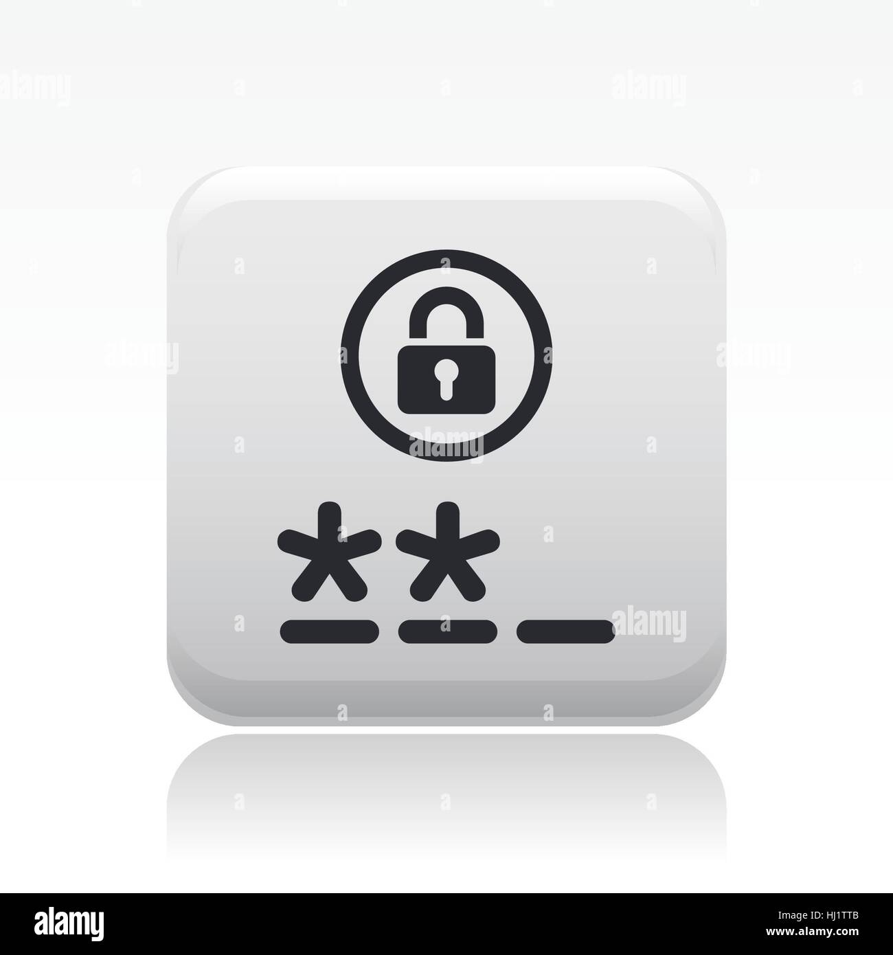 Vector illustration of single isolated access icon Stock Photo - Alamy