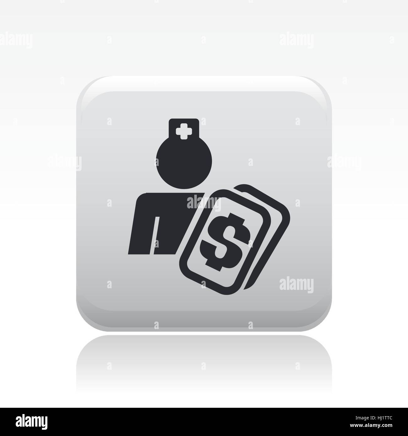 Vector illustration of single isolated medical cost icon Stock Photo ...