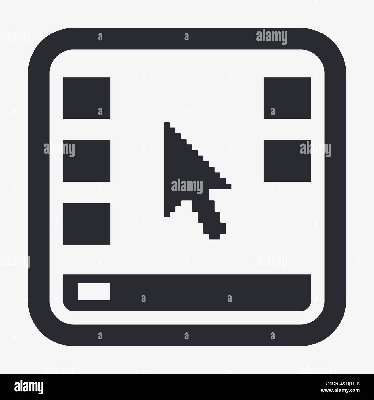 Vector illustration of single isolated desktop icon Stock Photo - Alamy