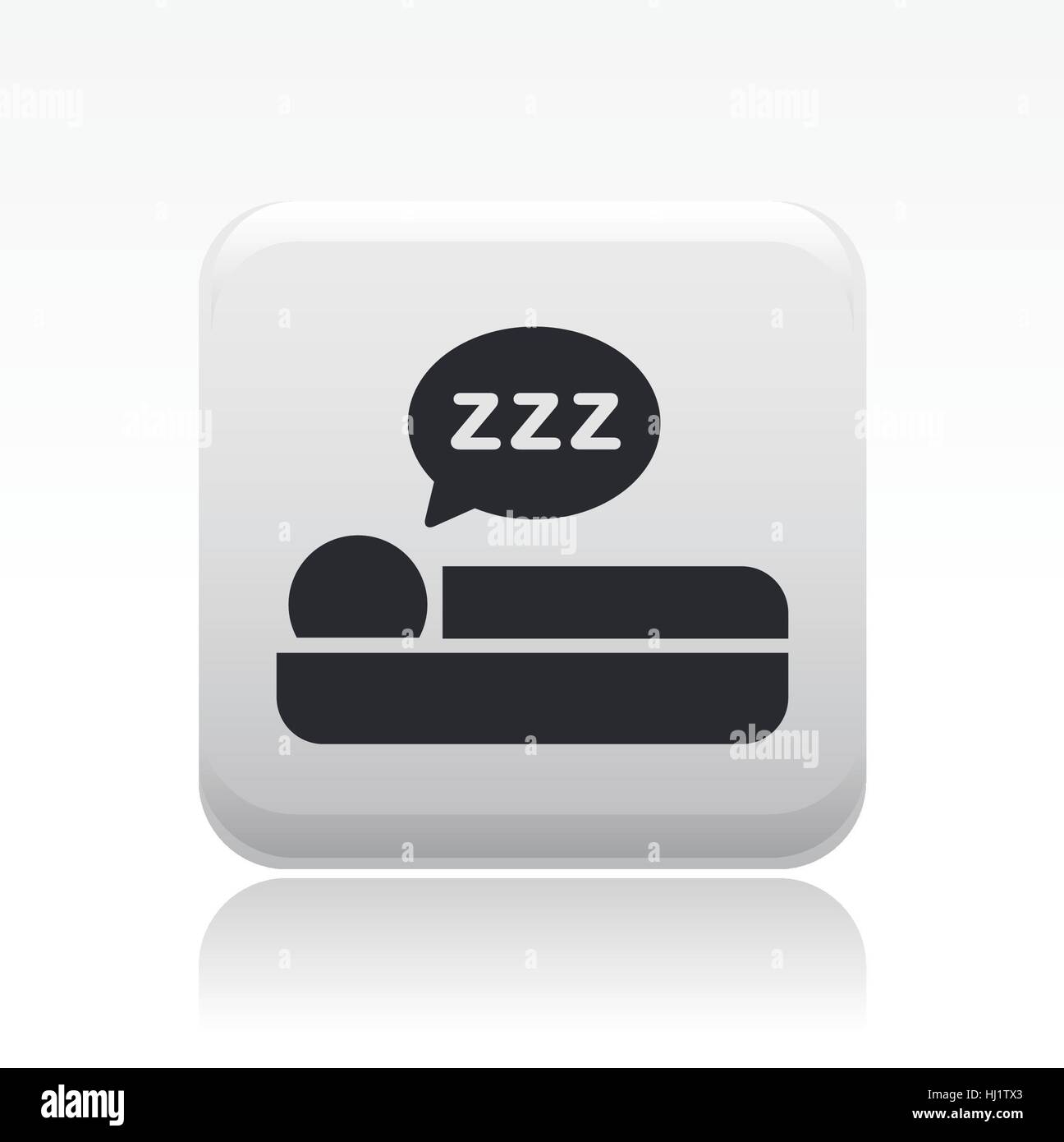 Vector illustration of single isolated sleep icon Stock Photo - Alamy