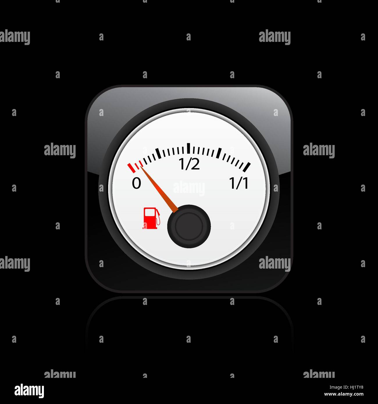 Vector illustration of single isolated fuel indicator icon Stock Photo ...
