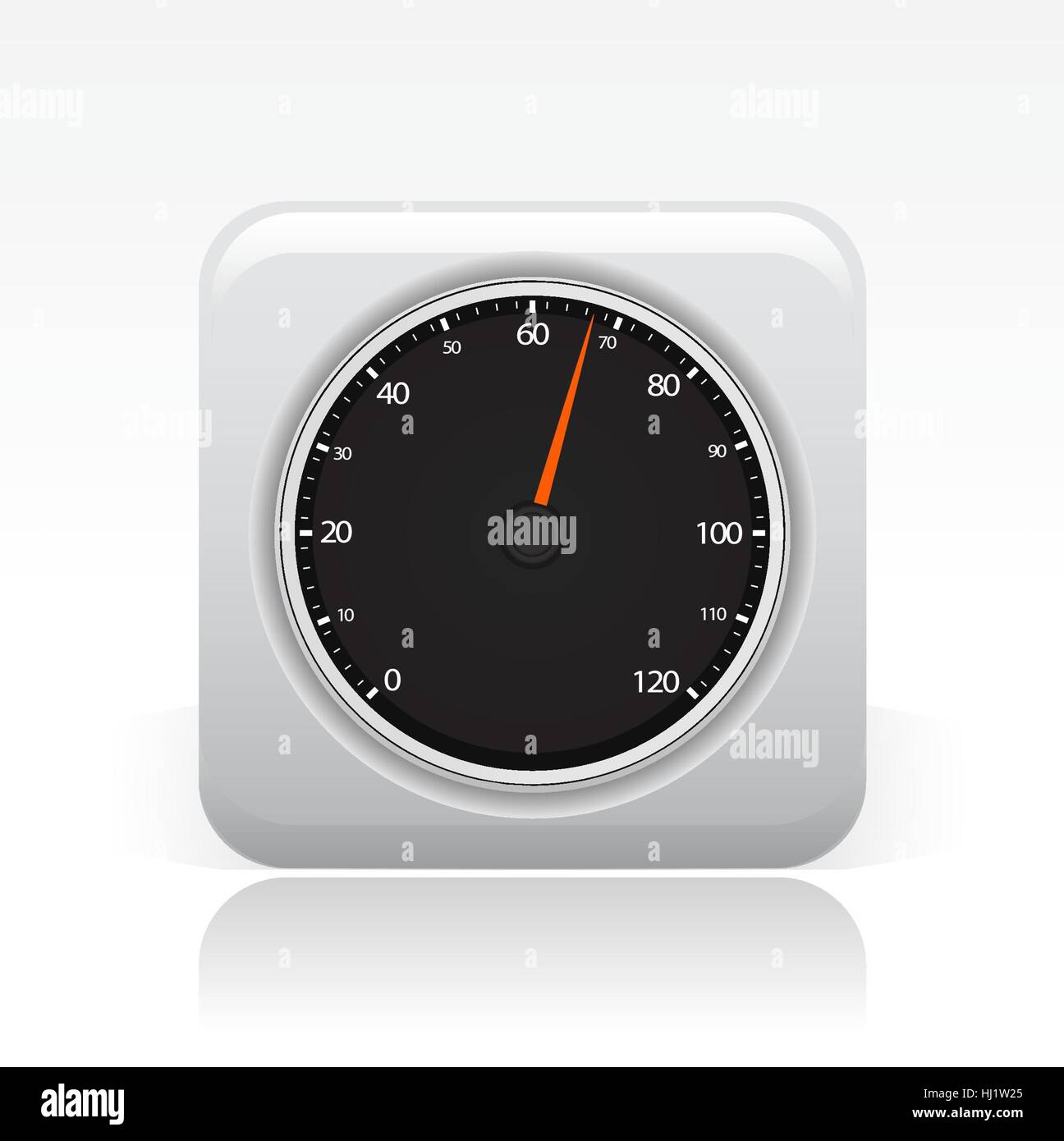 Vector illustration of single isolated tachometer icon Stock Photo - Alamy