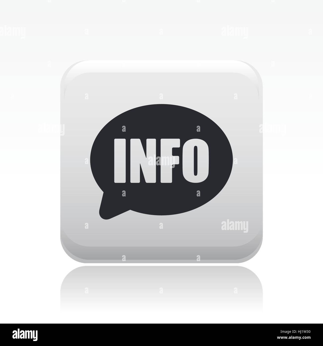 Vector illustration of single isolated info icon Stock Photo - Alamy