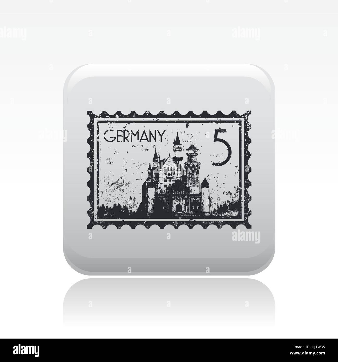 Vector illustration of single isolated Germany icon Stock Photo - Alamy