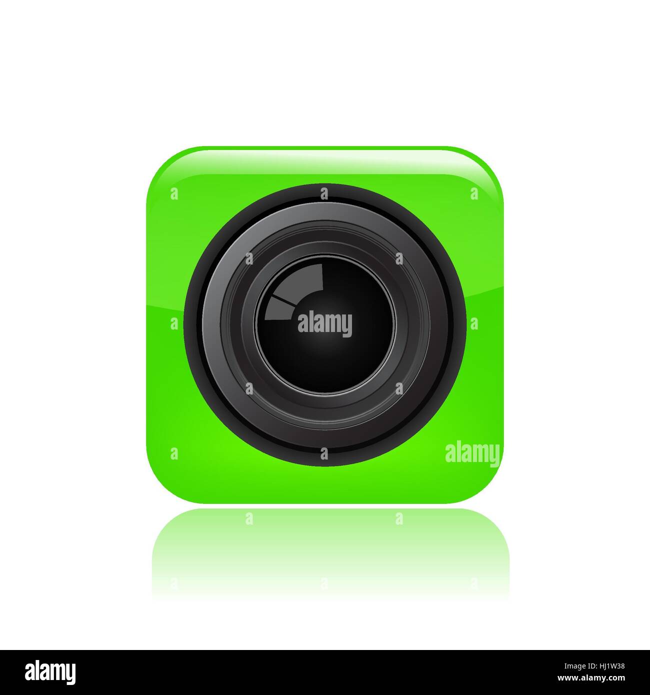 Vector illustration of single isolated camera eye icon Stock Photo - Alamy