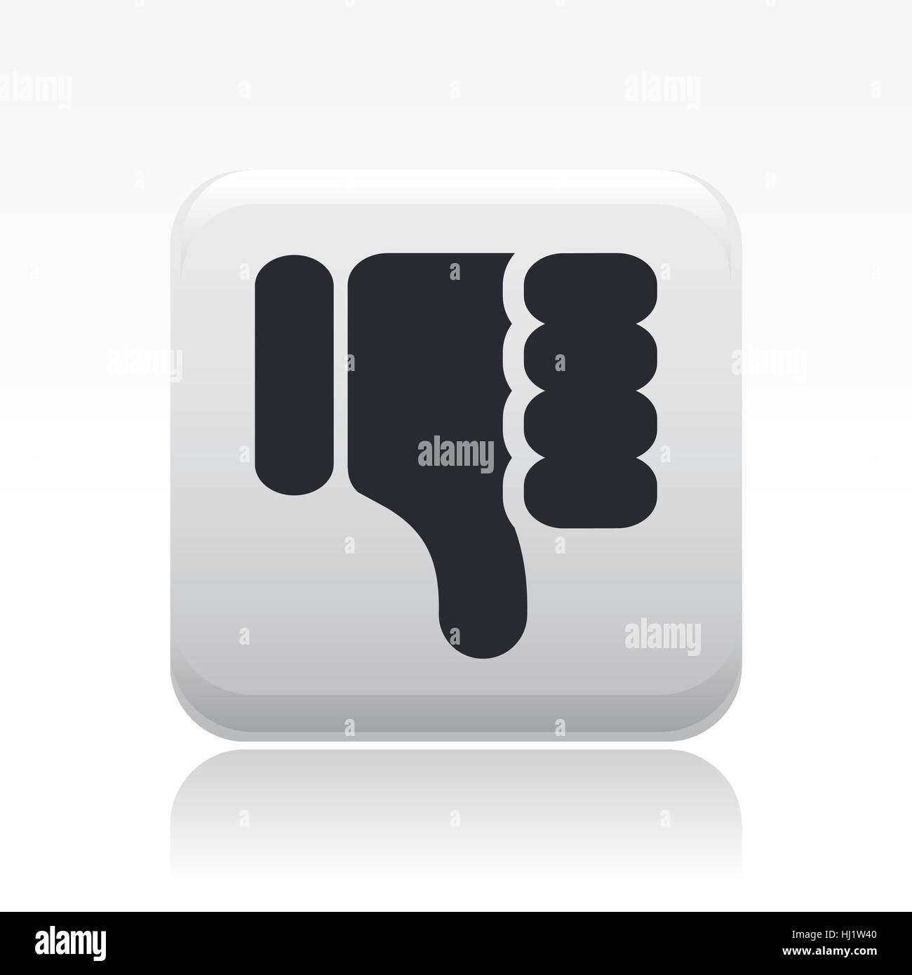 Vector illustration of single isolated denial icon Stock Photo - Alamy