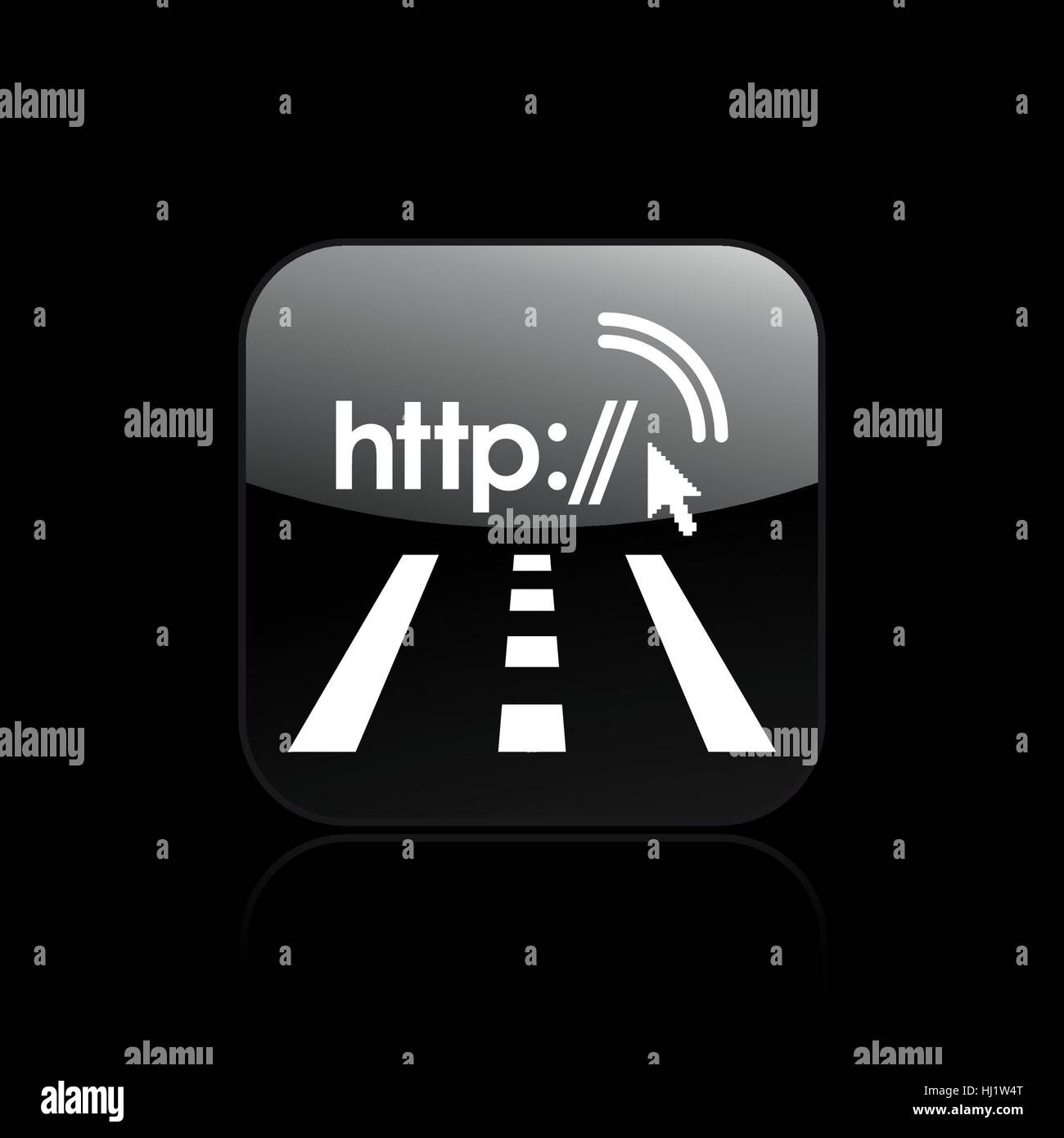 Vector illustration of single isolated web navigate icon Stock Photo ...